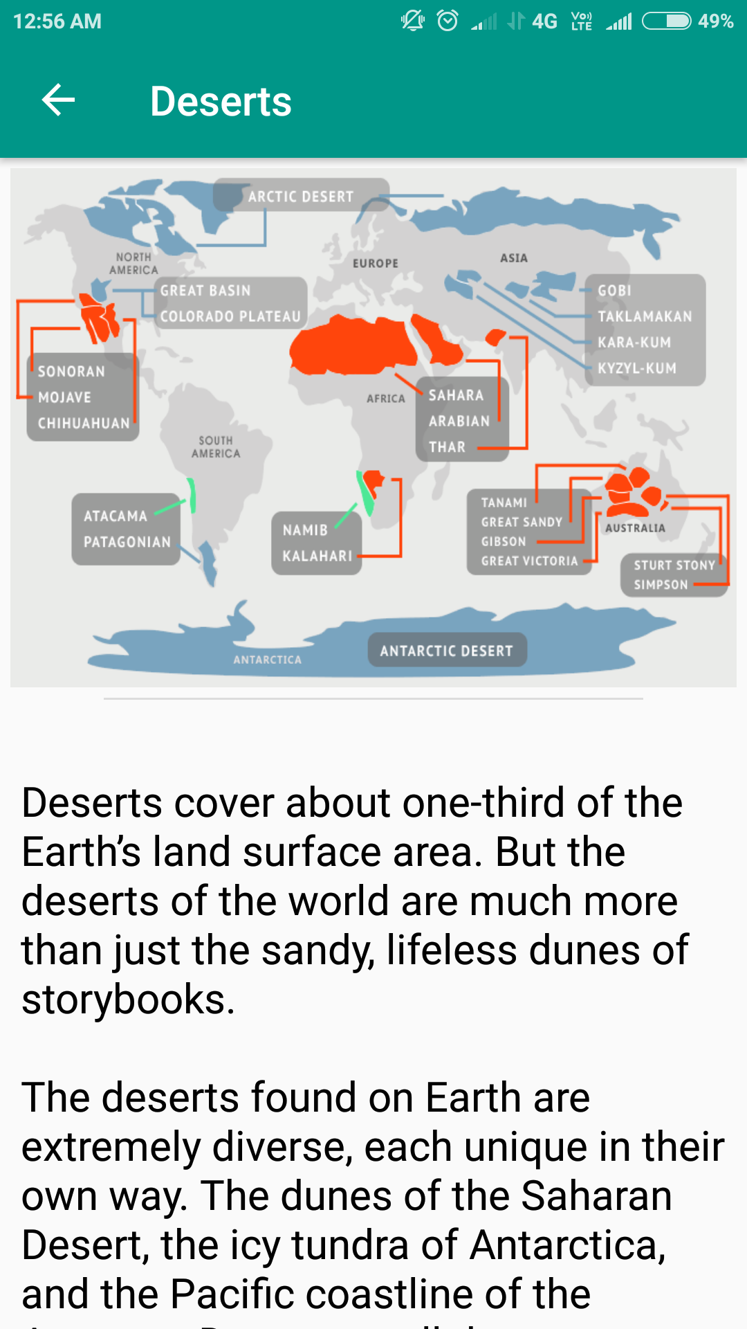 Continents, Oceans and Deserts - App on the Amazon Appstore