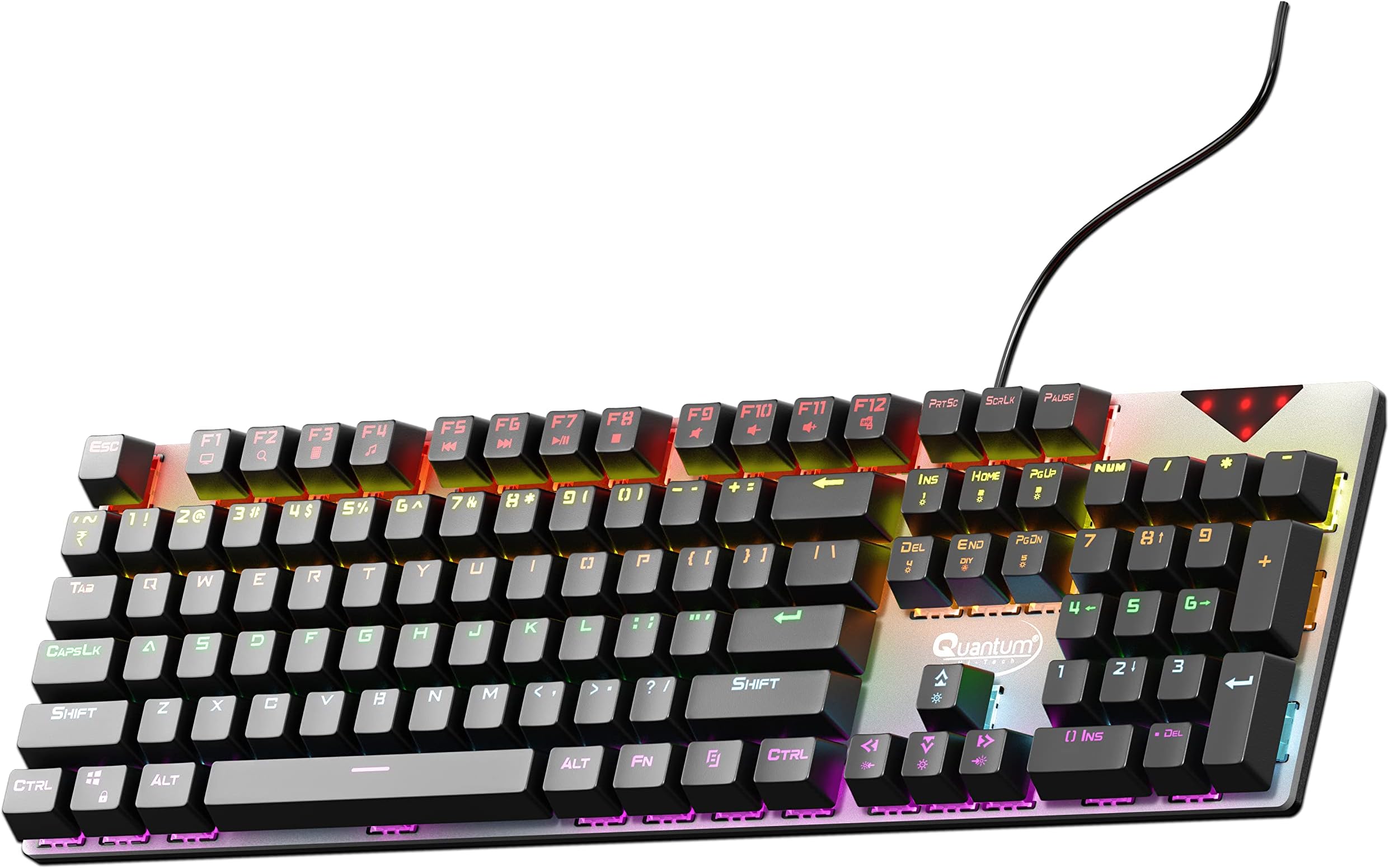 Amazon.in: Buy Quantum Rapid Strike Mechanical Wired Gaming Keyboard ...