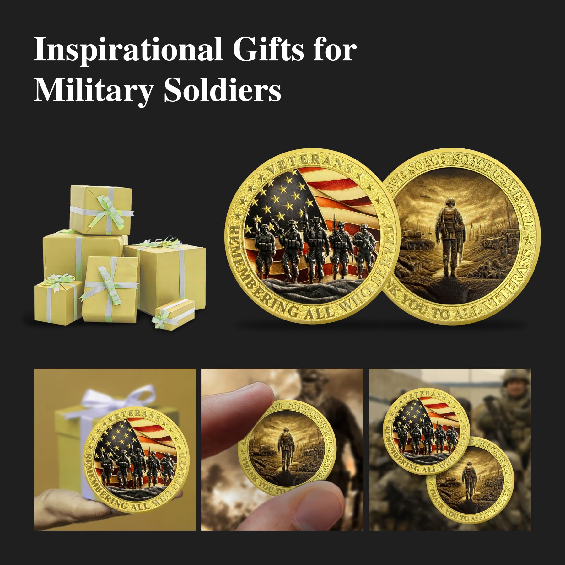 Military Challenge Coin 1.75 Inch Military Collectible Coins Set Marine ...