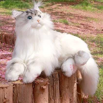 Amazon.com: Chongker 3LB Weighted Stuffed Cat Animal Realistic Plush ...