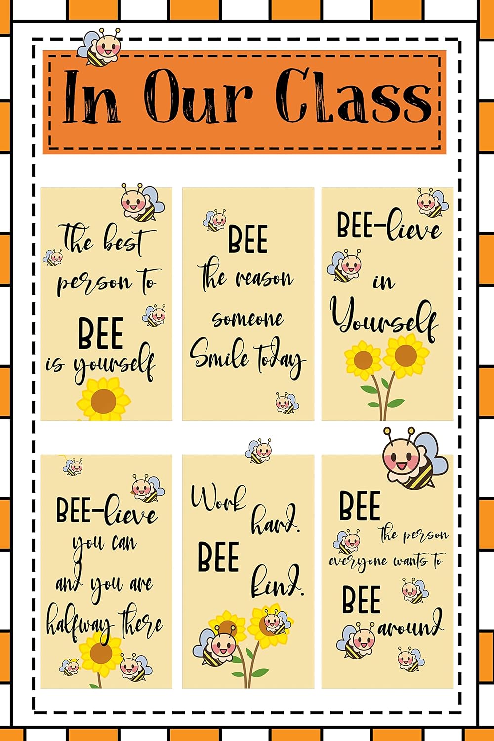 In Our Class The Best Person Is To Bee Youself Retro Vintage Bee Poster in-our-class-the-best-person-is-to-bee-youself-retro-vintage-bee-poster