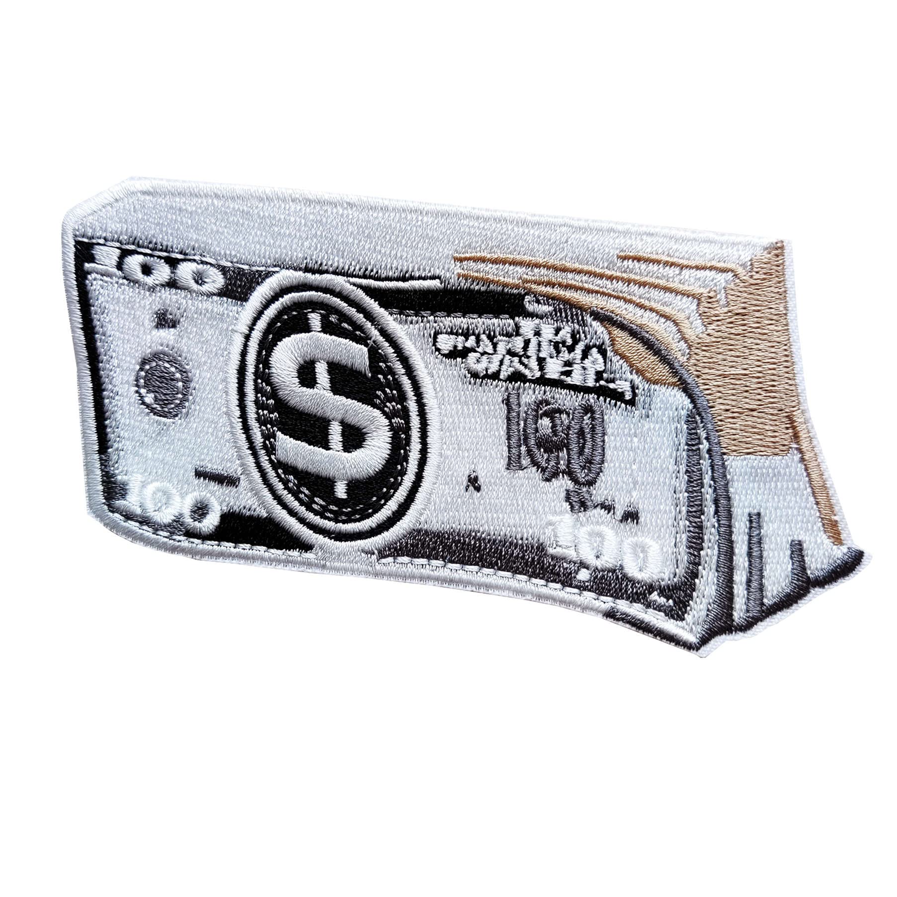 Amazon.com: Embroidered Money Patch, American Cash 100 Dollar Iron On ...
