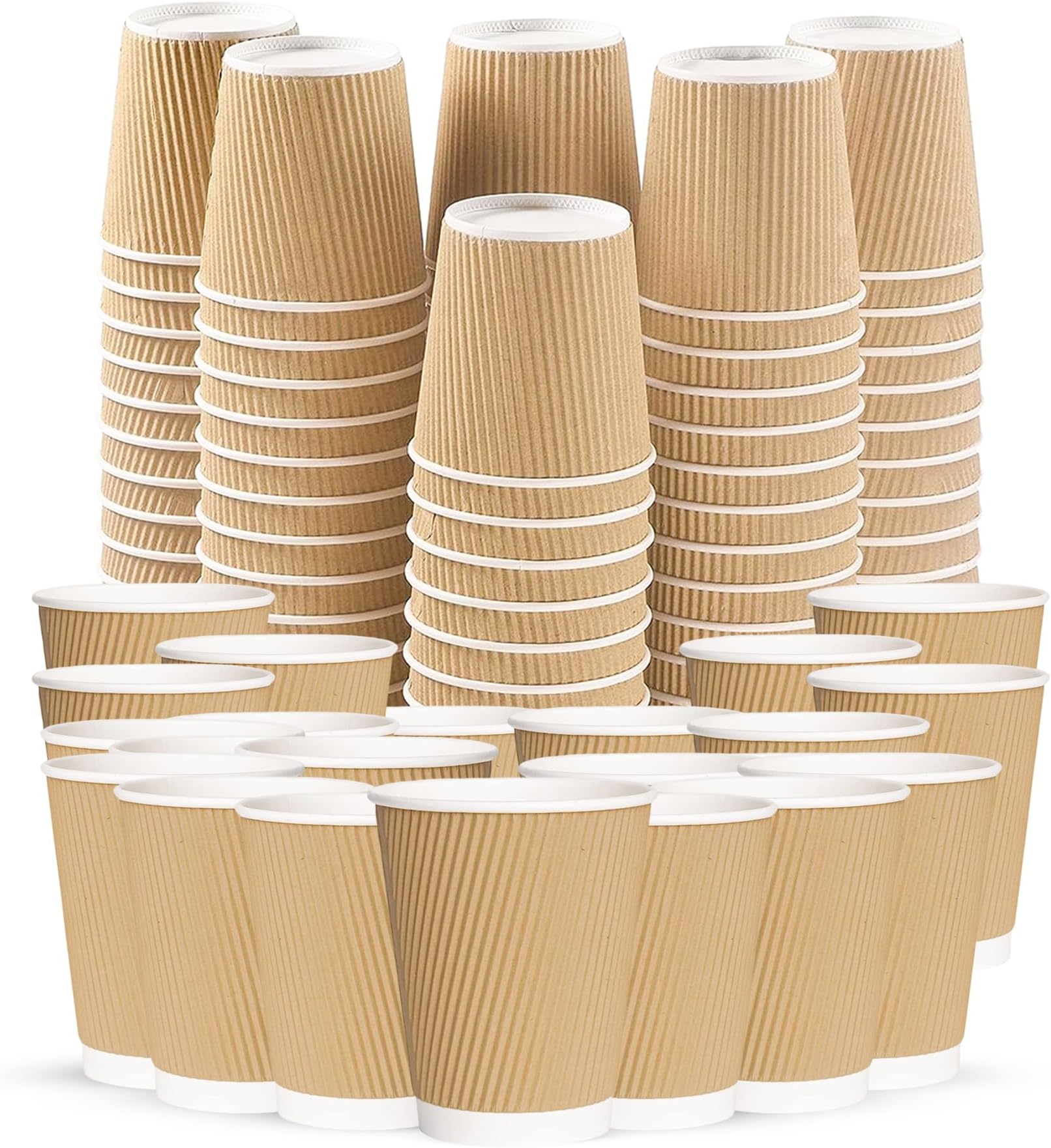Caterserve Paper Cups for hot and Cold Drinks (12oz - 50 Pcs) : Amazon ...