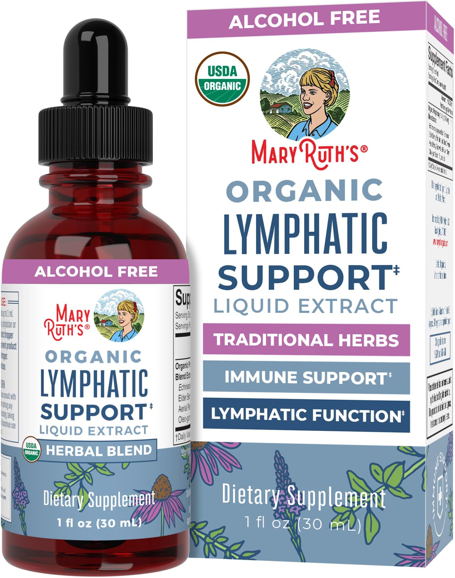Amazon.com: MaryRuth Organics Lymphatic Support Drops | USDA Organic ...