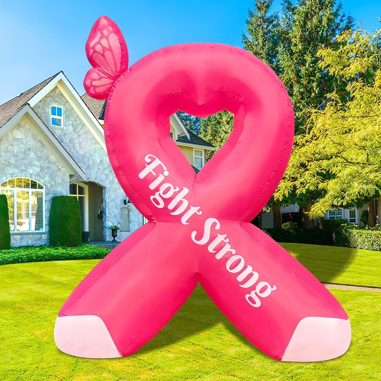 Amazon.com: OurWarm 7FT Breast Cancer Awareness Outdoor Decorations ...