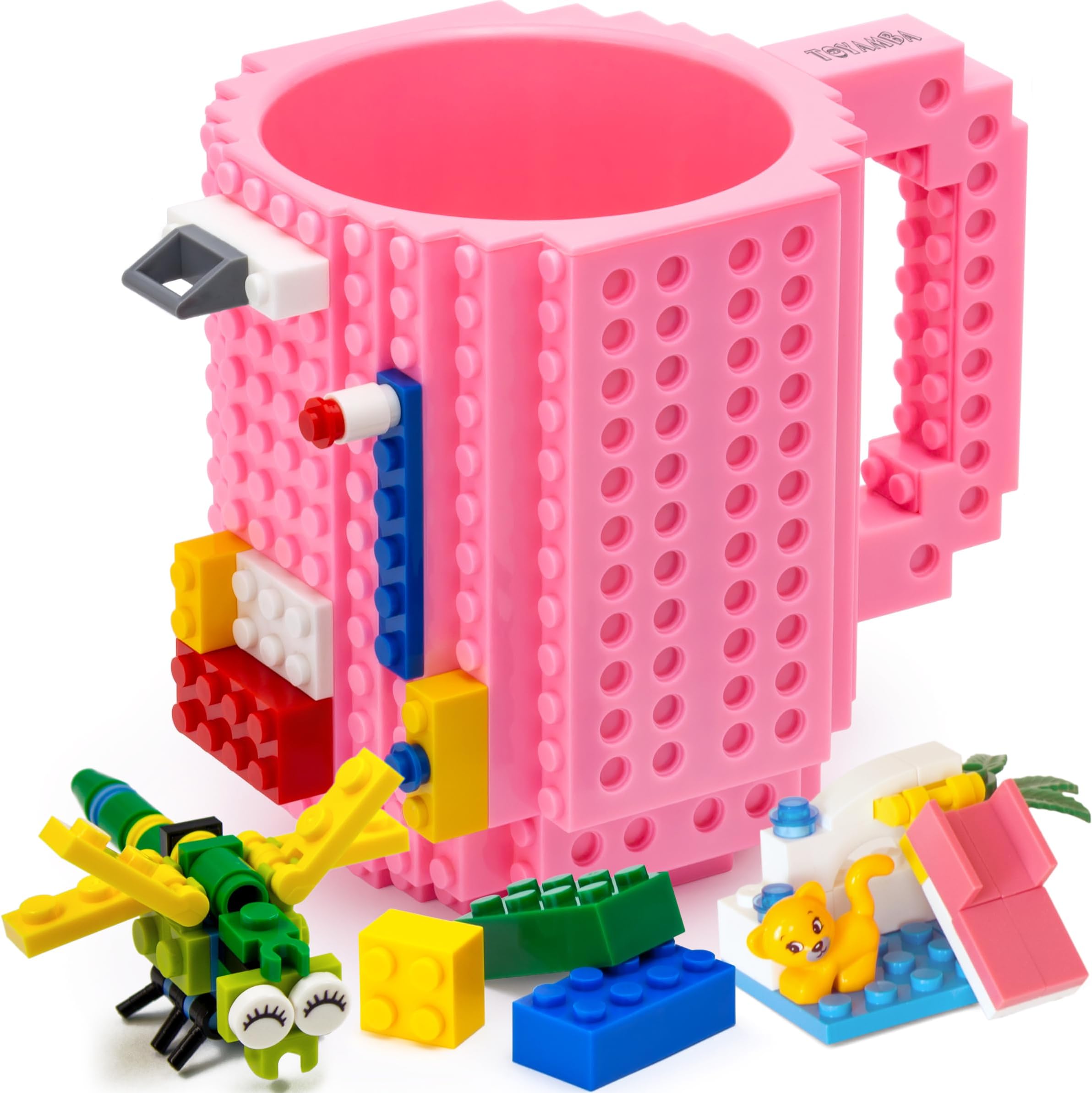 Amazon.com | IndieBrick Build-on Brick Cup Coffee Mug Compatible with ...