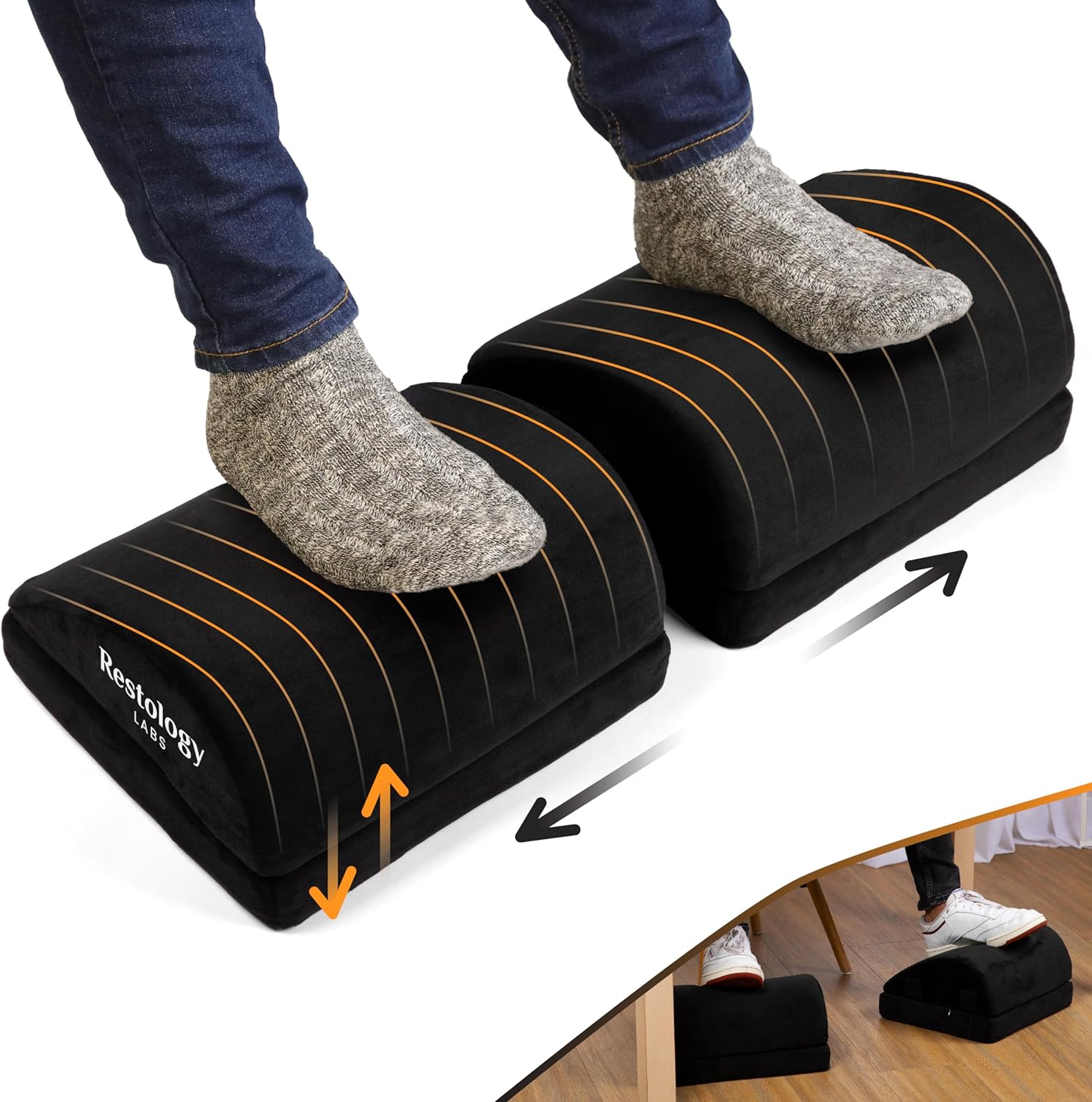 Amazon.com: Restology Labs | Adjustable Width, Double Footrest for ...