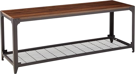 Amazon.com: Walker Edison Industrial Modern Farmhouse Iron Metal Entry ...