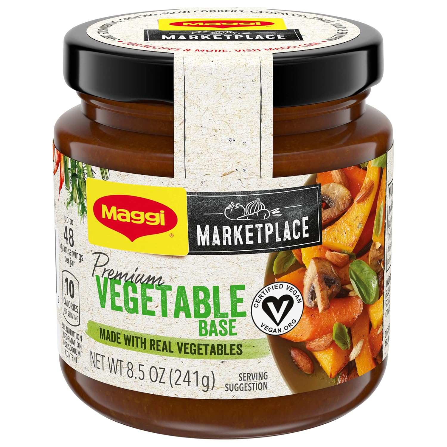 Amazon.com : Maggi Marketplace Premium Vegetable Base 8.5 Oz. Jar, 8.5 ...