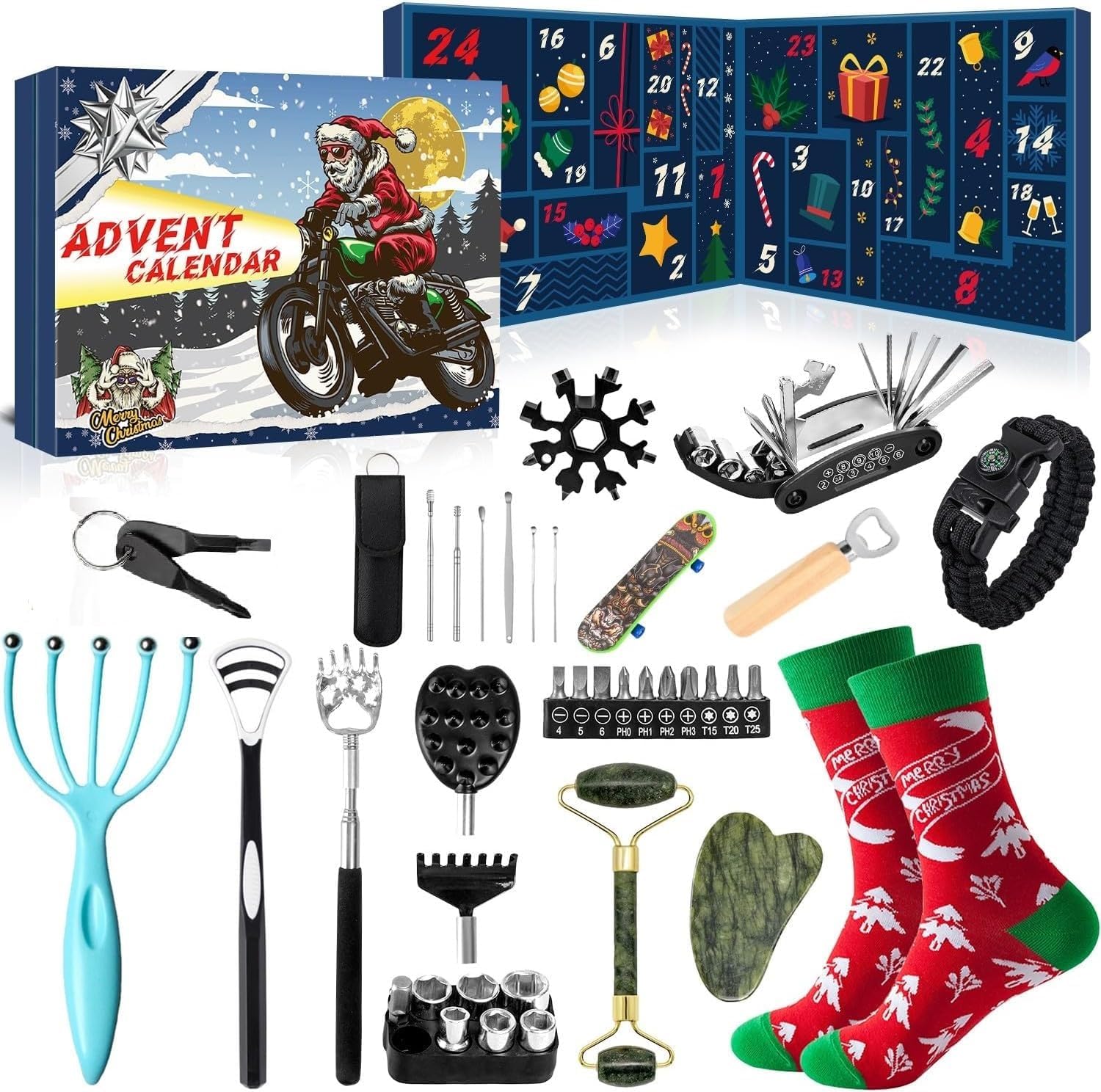 iZoeL Advent Calendar 2024 Men Tools Sets Adult Advent Calendar for Men ...