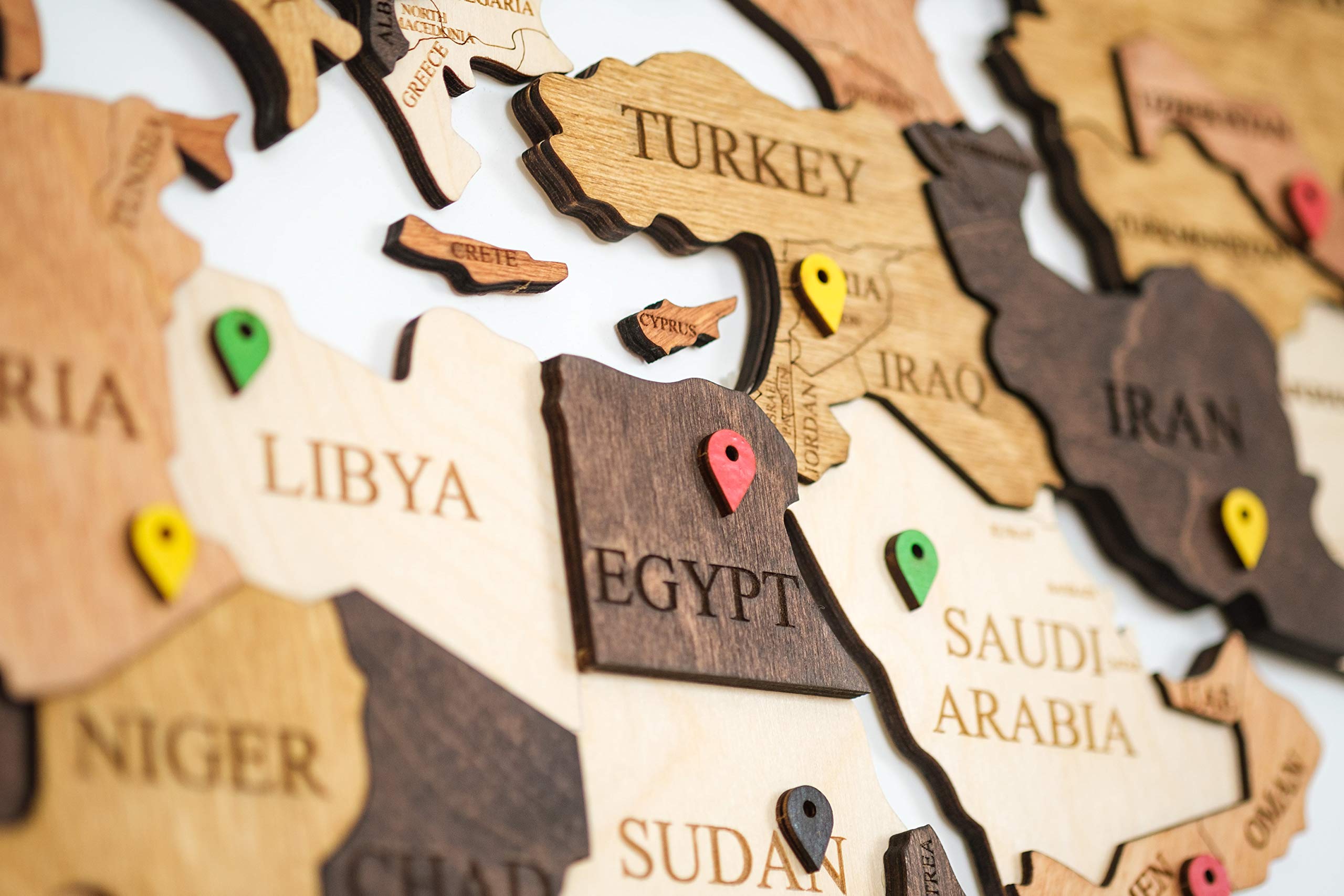 Wood Map Wood Wall Art Wooden Map Wood World Map | Desertcart Japan