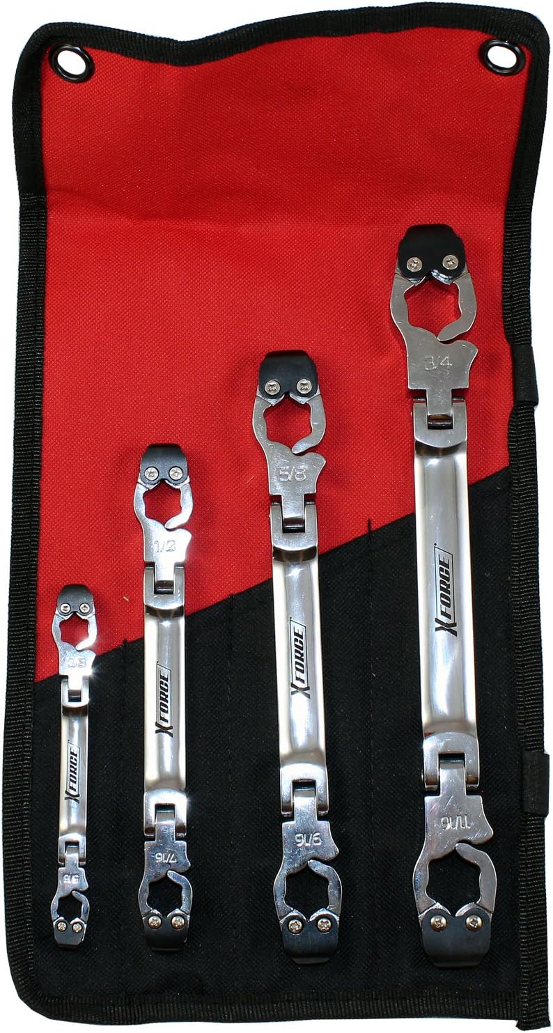 Vim 5 Pc 1 2 Dr Large Ratcheting Flare Nut Wrench Set
