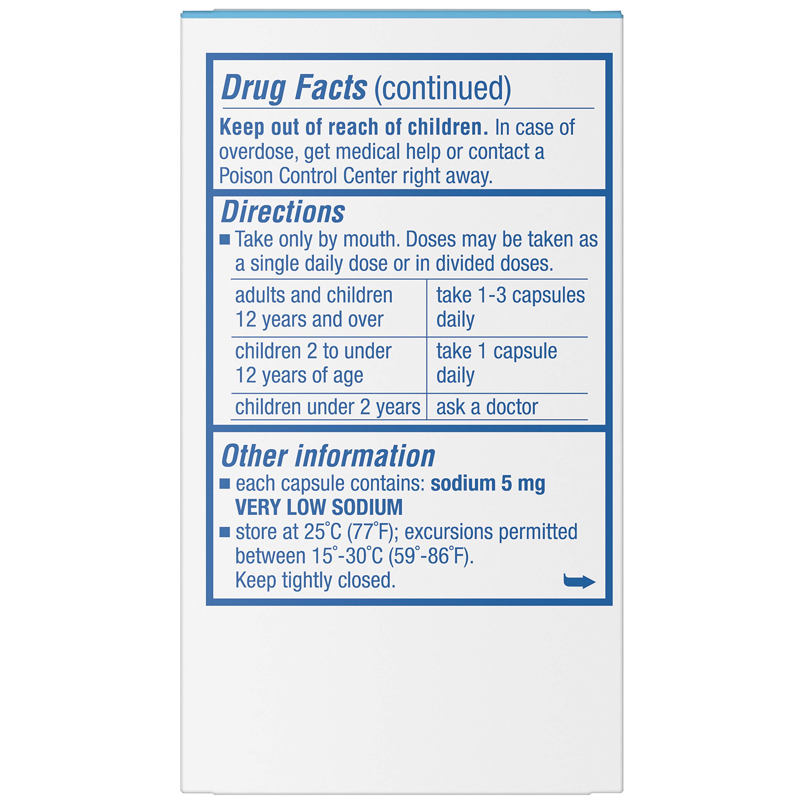 Colace Docusate Sodium, Stool Softener Capsules, 100 mg: Buy Online in ...