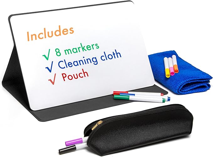Amazon.com : Small Portable Whiteboard With Markers, 9.5 x 6.5 inch ...
