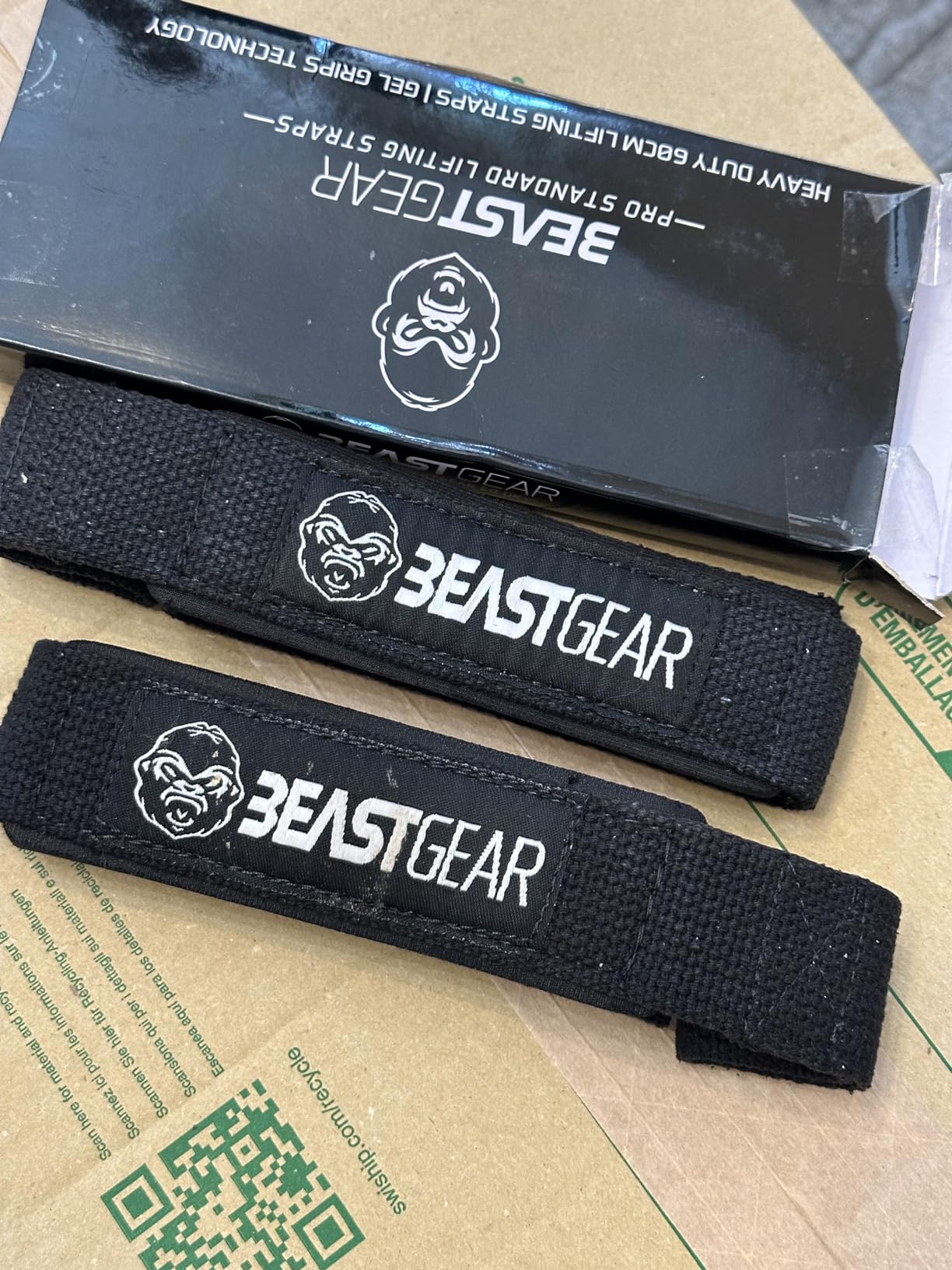Beast Gear Fasce Polsi Palestra - Cinghie per Sollevamento Pesi e ...