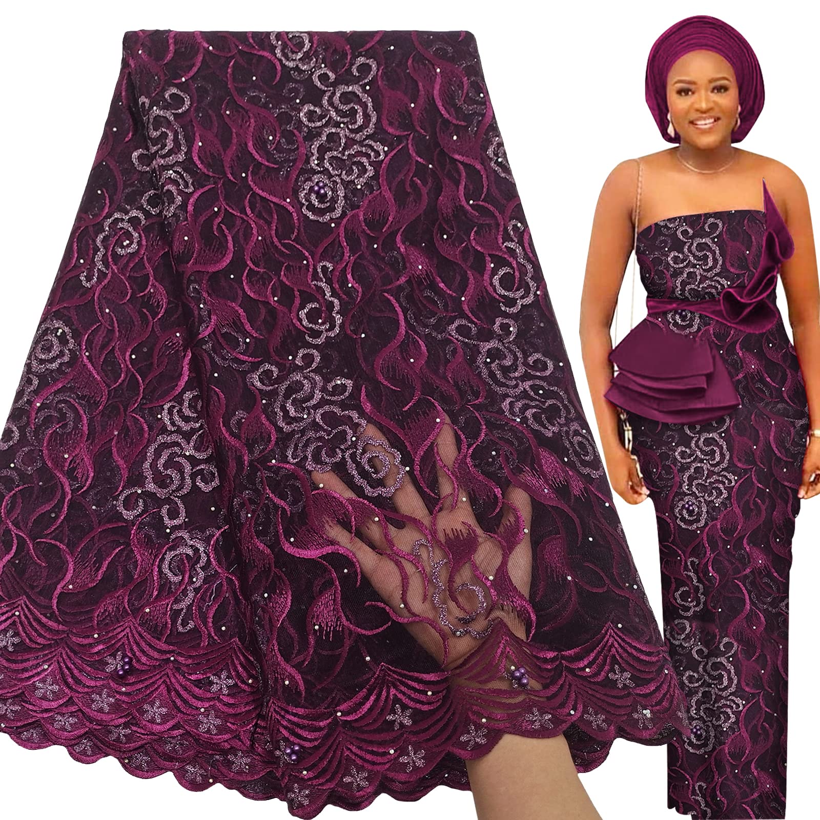 Magenta Lace Dress