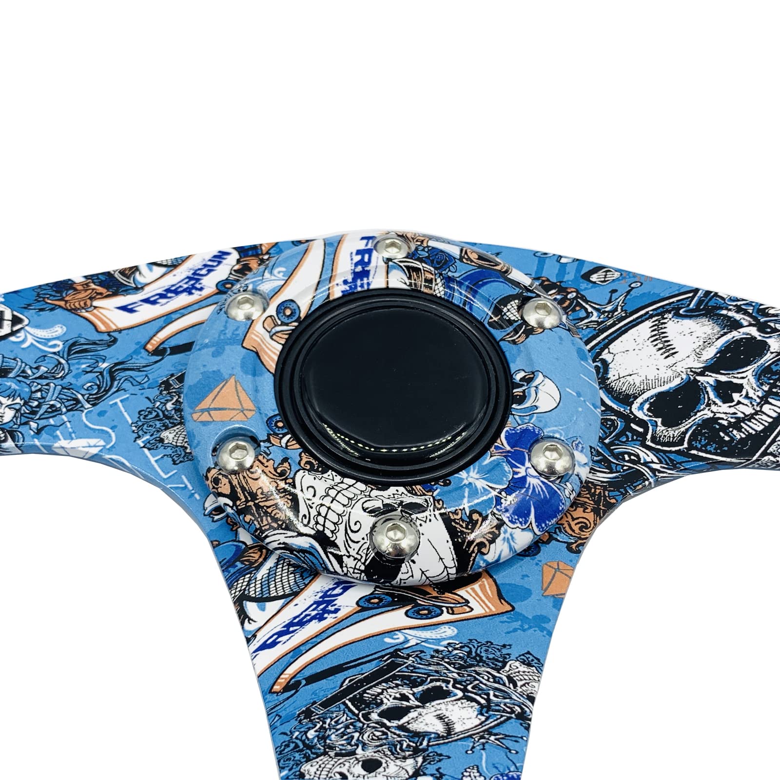 Snapklik.com : Graffiti Pattern Racing Steering Wheel Flat Drifting Sim ...