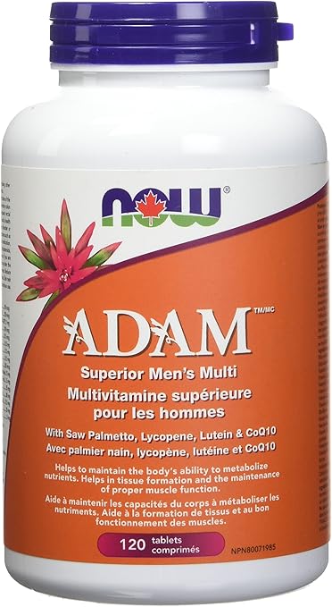 NOW Adam Men's Multi Tablets, 120 Count : Amazon.ca: Health & Personal Care