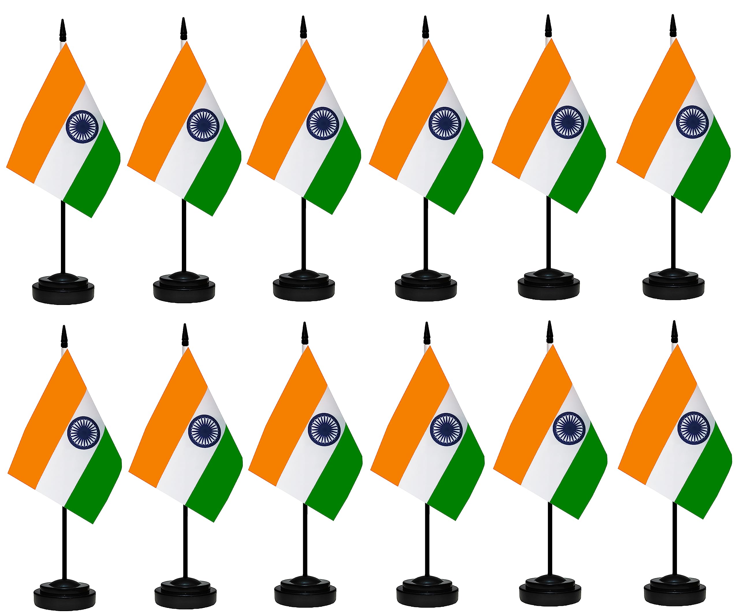 Amazon.com: India Flags Indian Desk Flags Set Small Mini India Flags ...