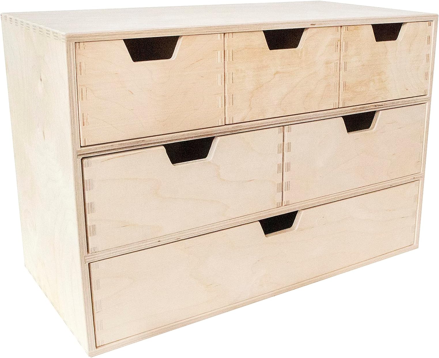 Mini Wooden Chest of 6 Drawers | Crafts & Sewing Storage Drawers | Desk ...
