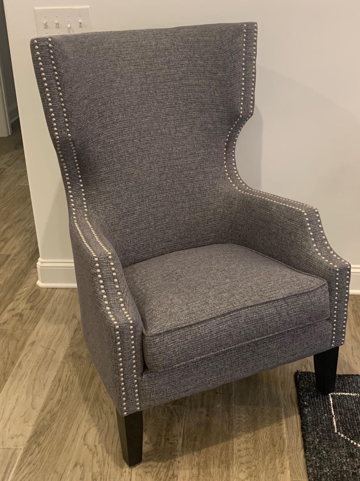 Amazon.com: Madison Park Brighton Accent Chairs - Hardwood, Leatherette ...