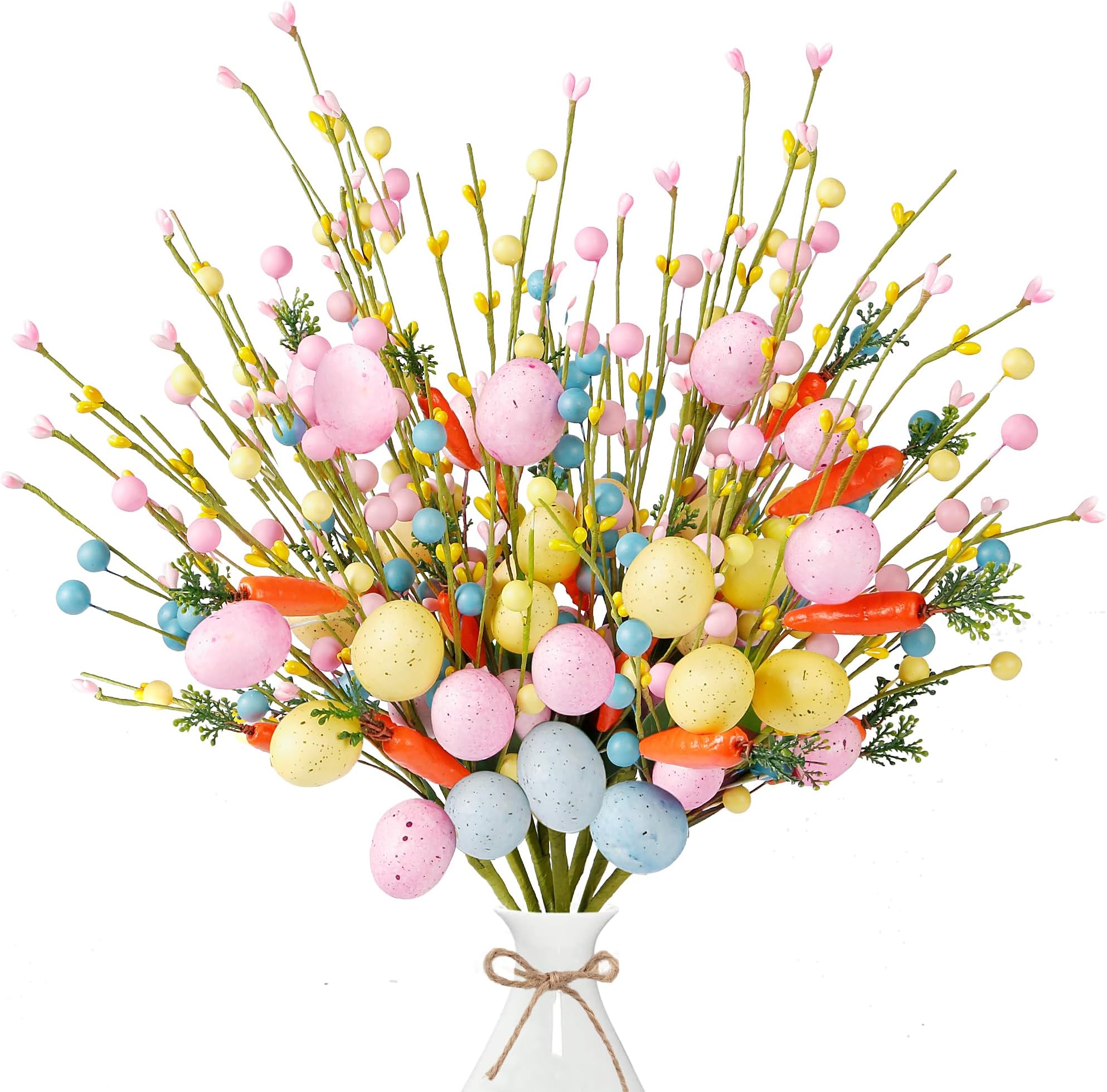 Amazon.com: Tinsow Artificial Easter Flower, 3 Pcs Easter Spray with ...