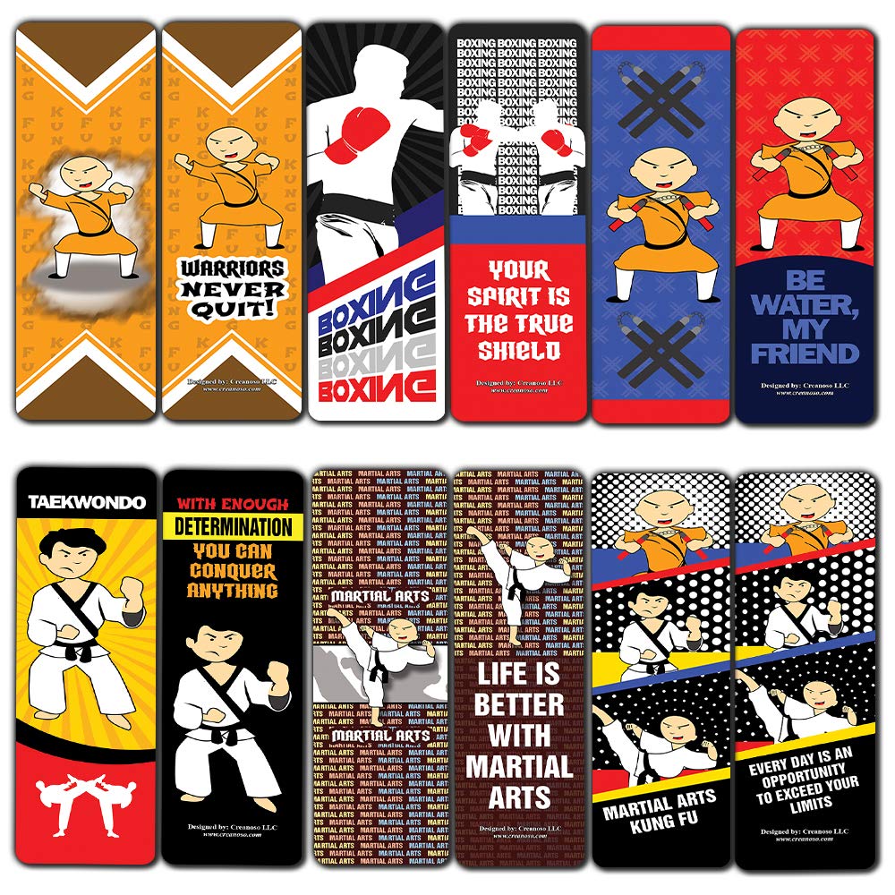 Amazon.com : Martial Arts Kung Fu Cards (12-Pack) - Six Assorted ...