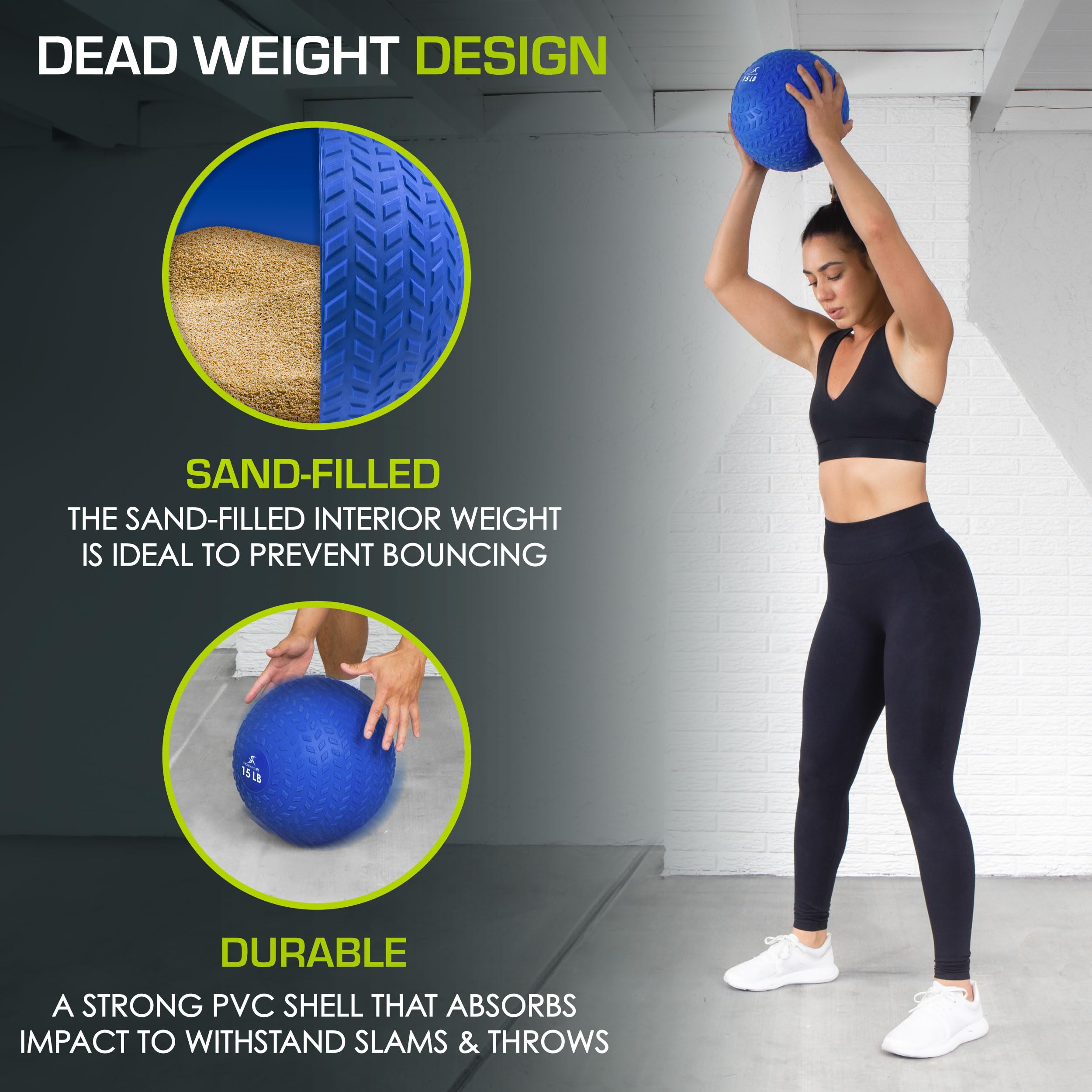 Snapklik.com : ProsourceFit Slam Medicine Balls 5, 10, 15, 20, 25, 30 ...