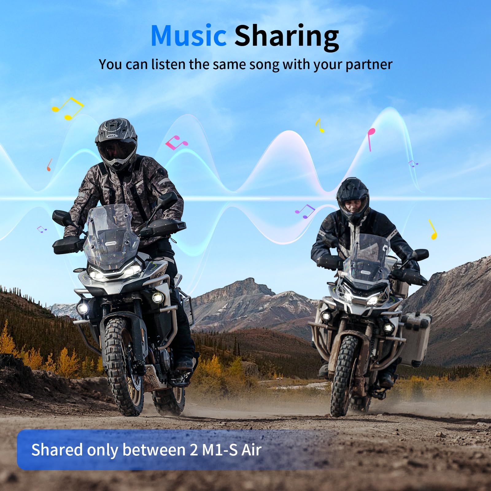Fodsports M1-S AIR Helmet Bluetooth Headset, 4 Riders Up to 1200m ...