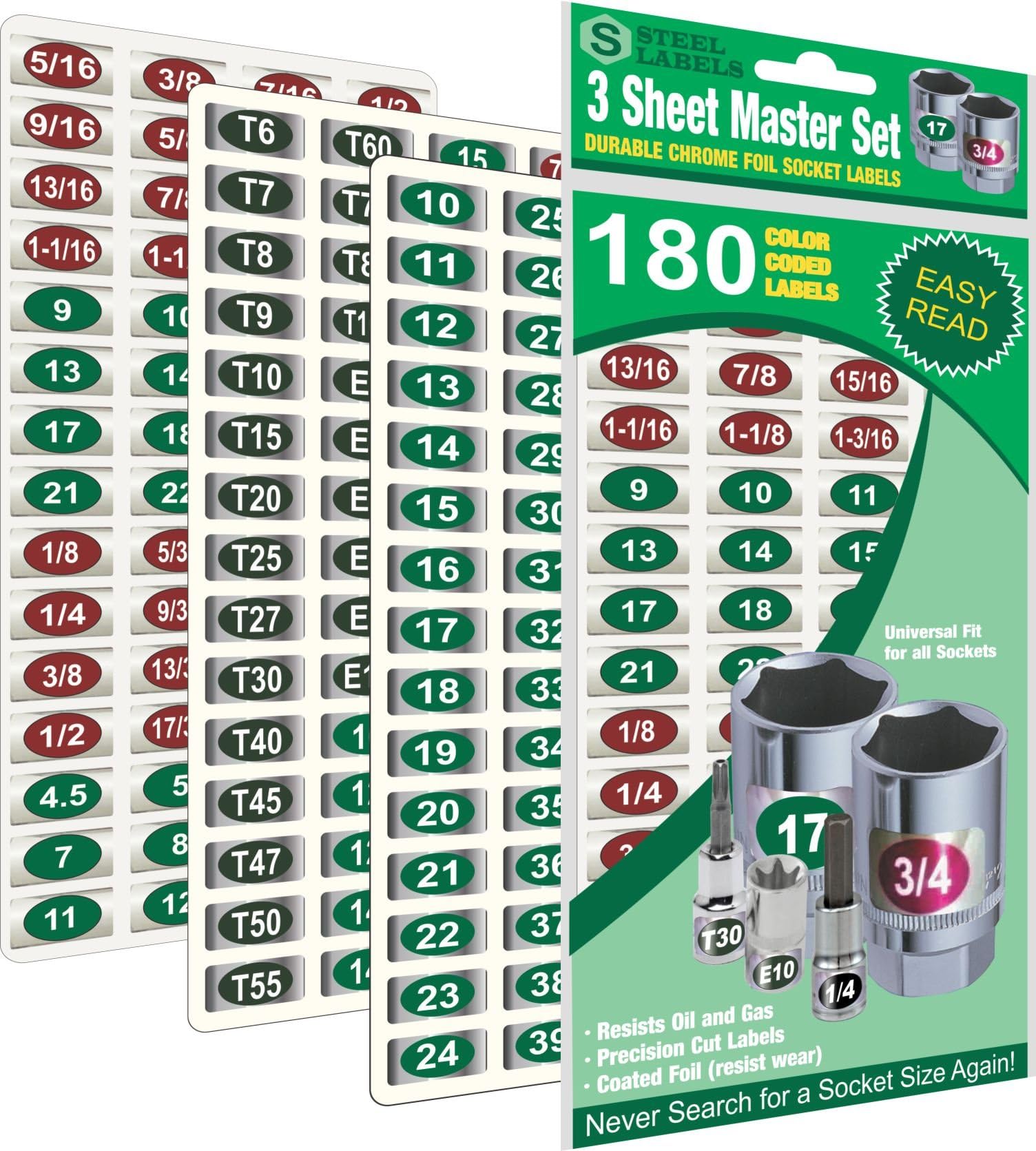 Amazon.com: Tool Box Labels, 180 Pieces, Toolbox Stickers and Decals ...