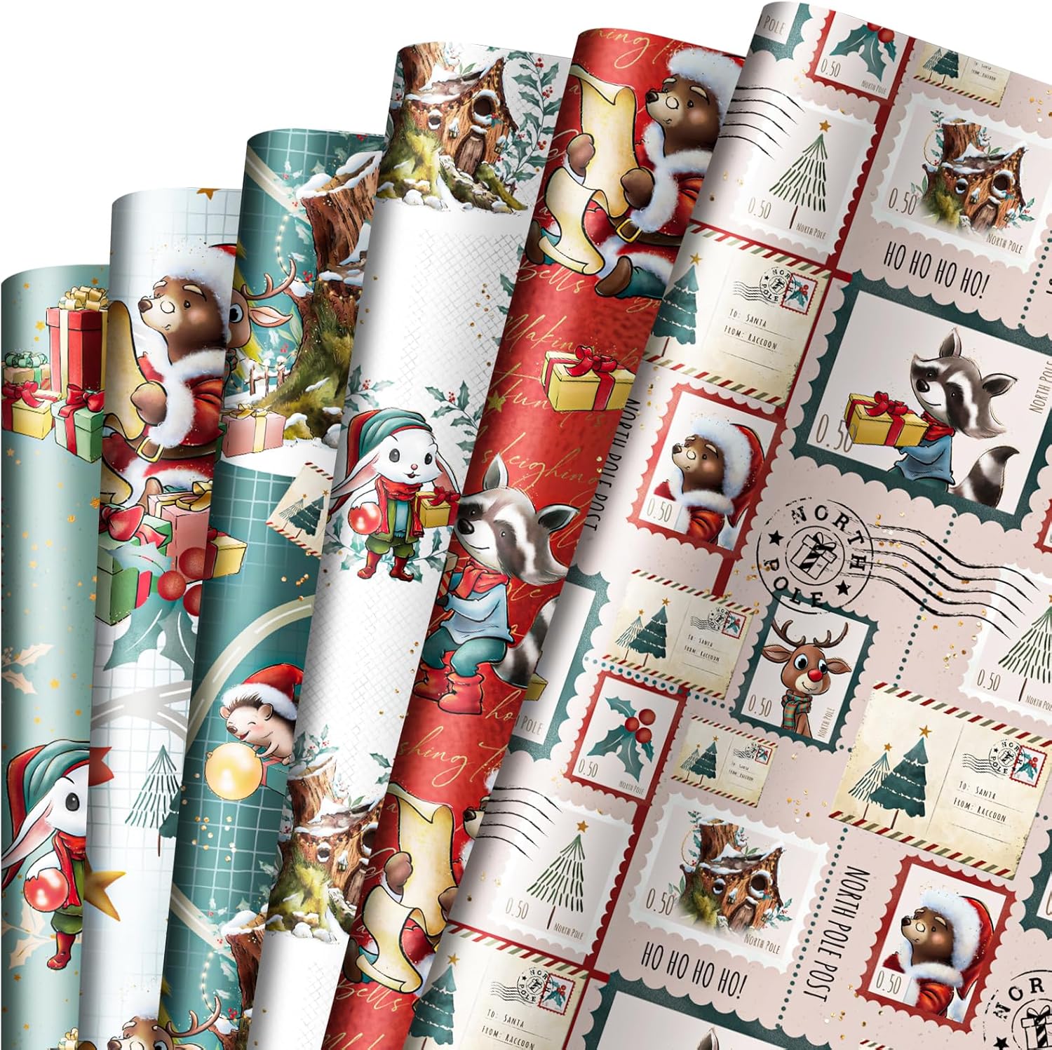 Amazon.com: Vnaaem Kids Christmas Wrapping Paper for Women Girls Boys ...