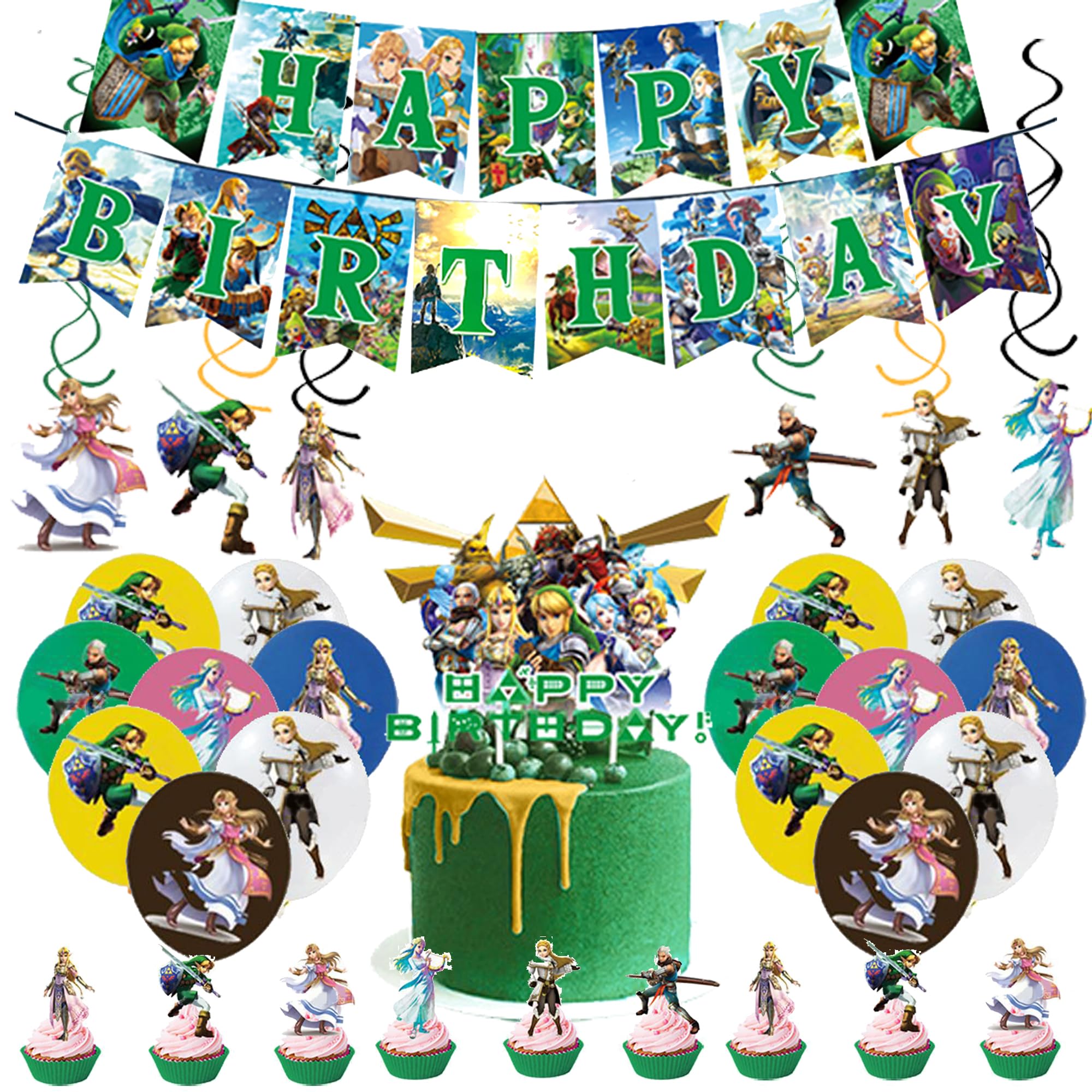 Legend Of Zelda Birthday Decorations Zelda Birthday Decoration Zelda ...