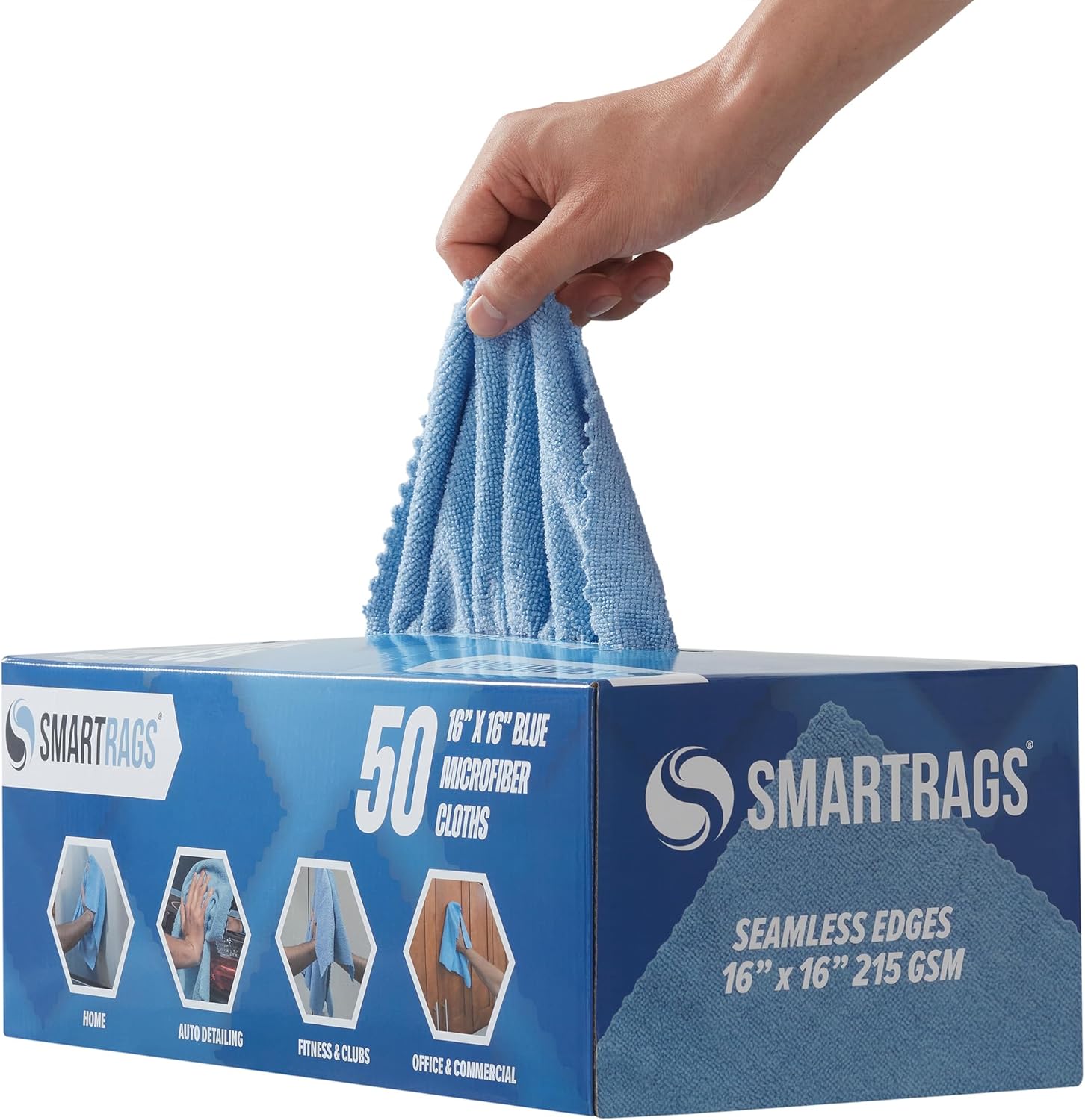 Amazon.com: Arkwright Smart Rags in Box - (Pack of 50) Lint Free Cloths ...