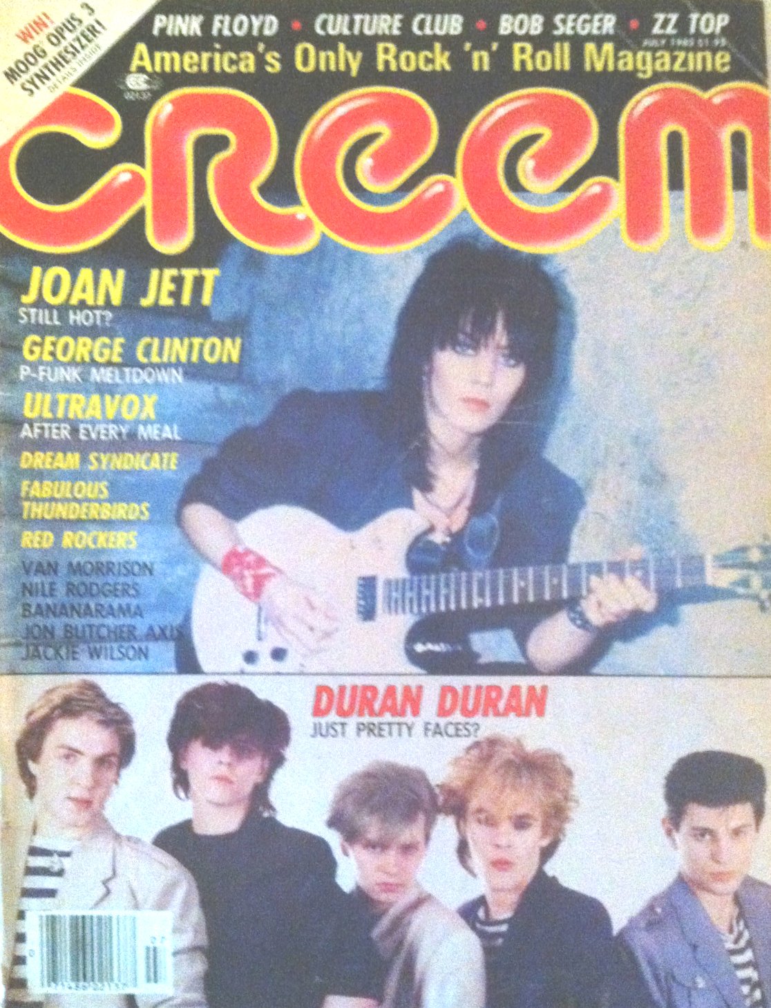 Creem Magazine July 1983 Joan Jett & Duran Duran Cover, + George ...