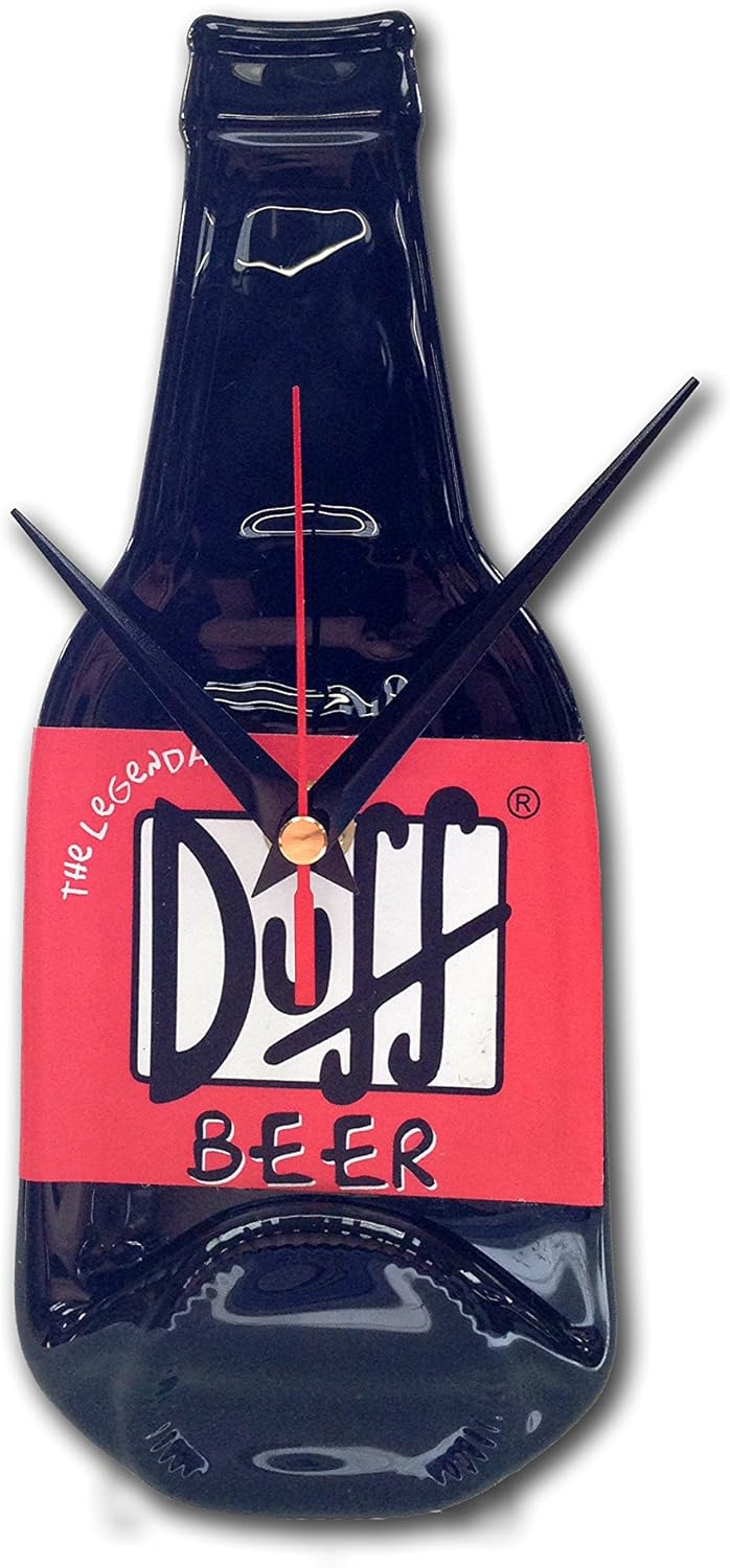 BottleClocks Duff Beer recycled clock : Amazon.co.uk: Home & Kitchen