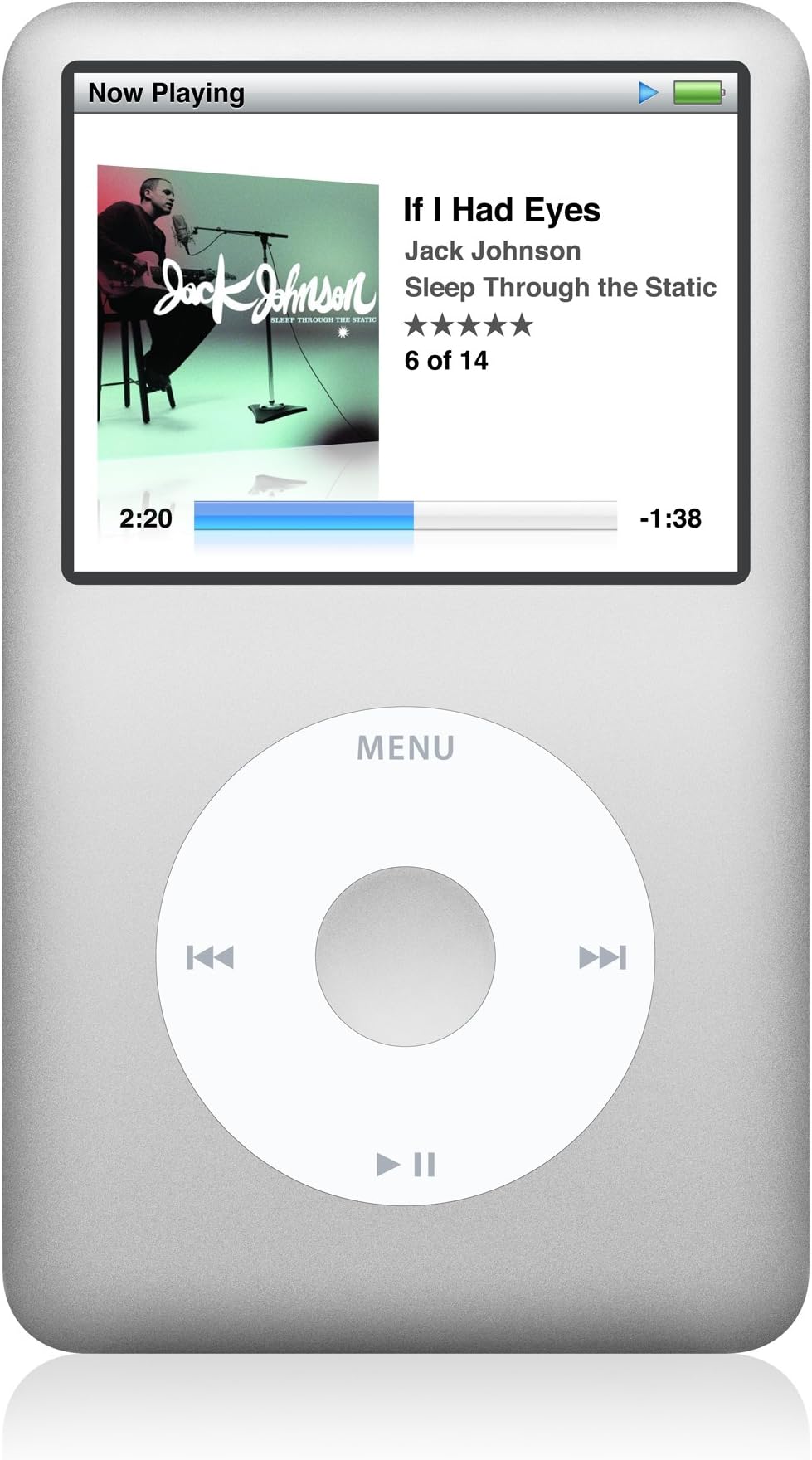 Amazon.com: Apple iPod Classic 120 GB Silver (6th Generation) Old Model ...