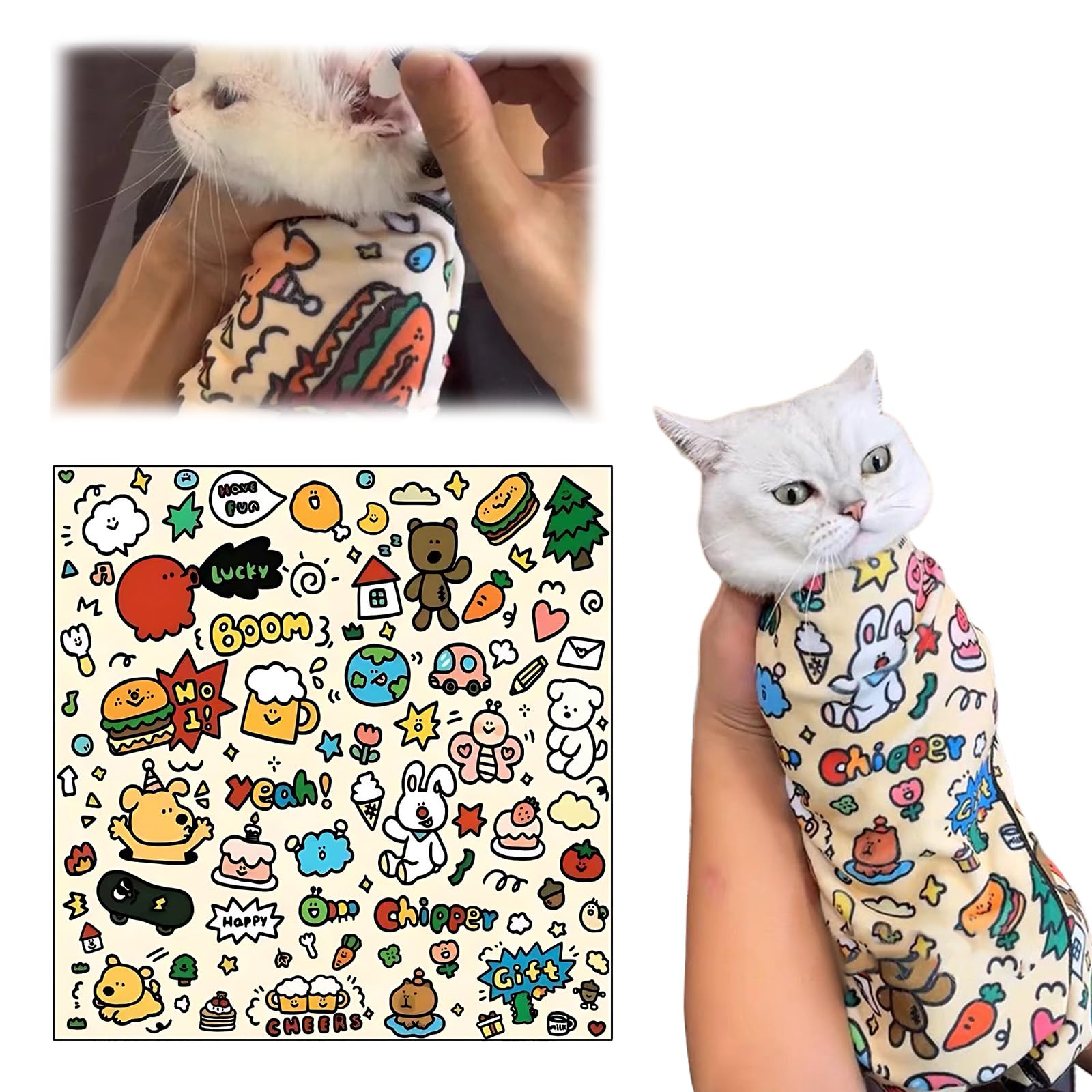 KFSCIP 1PCS Cat Wrap,cat Wrap for Cutting Claws,cat Grooming Bag,Cat ...