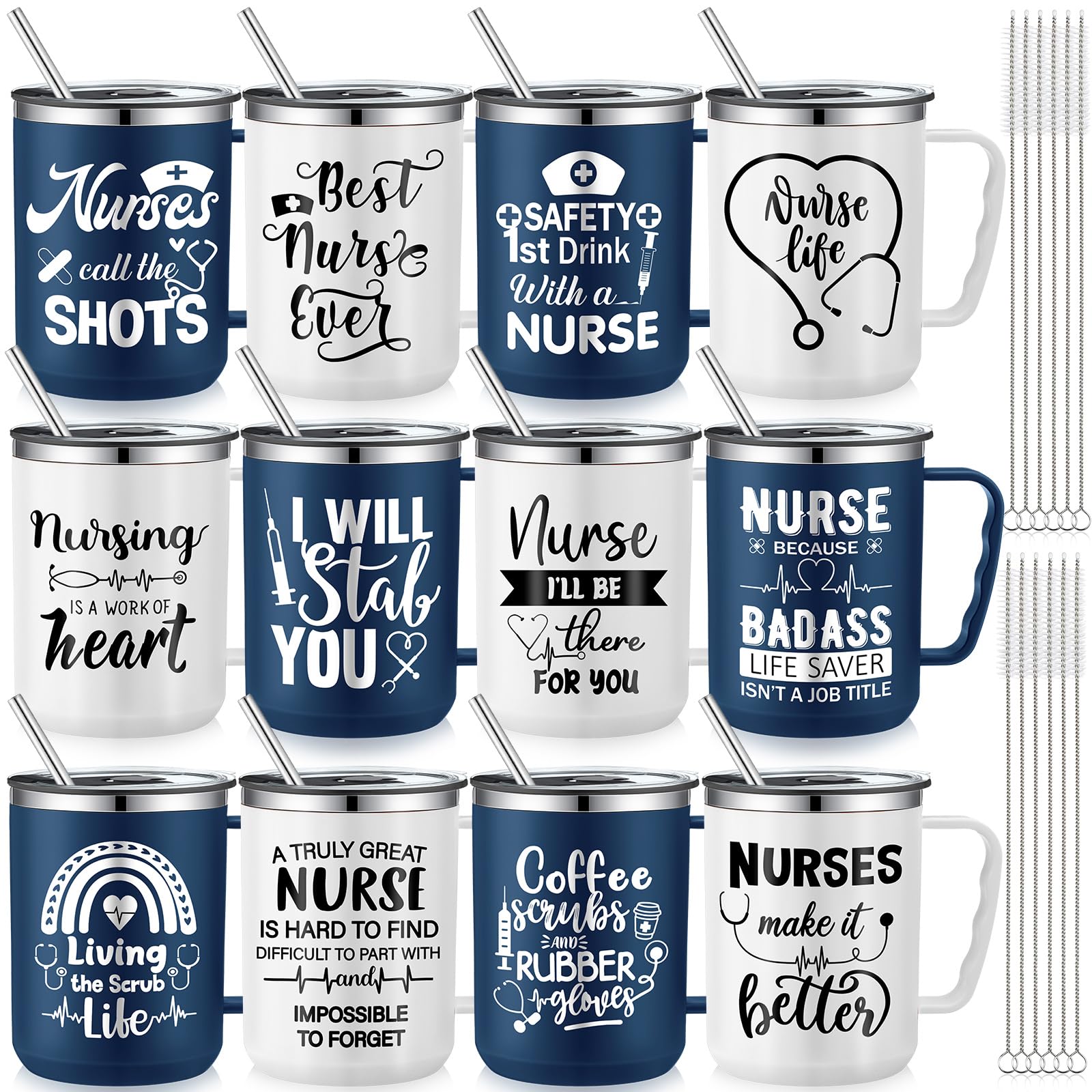 Nurse Gifts Appreciation Nurse Mug 17 oz Stainless Steel Nursing Coffee ...