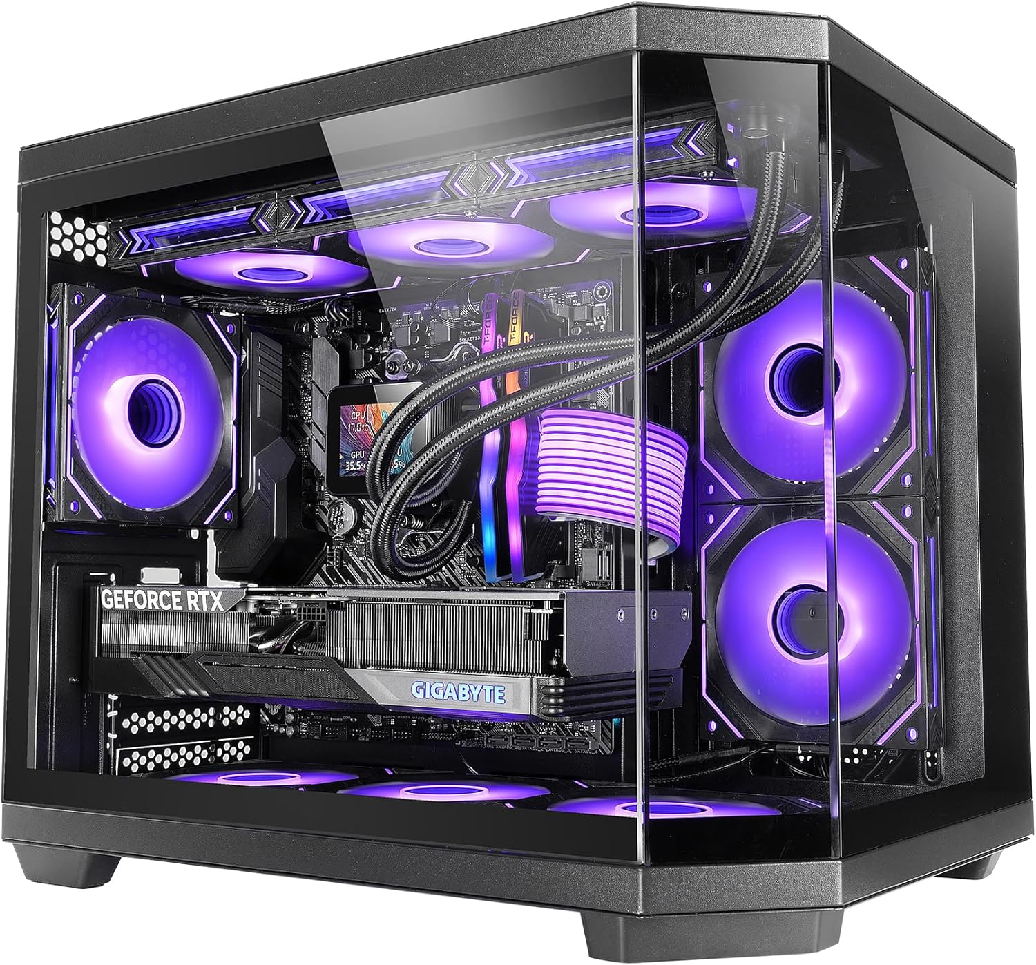 Mars Gaming MC-3TCOREM, Custom Micro-ATX Gaming Chassi, Trippel Härdat ...