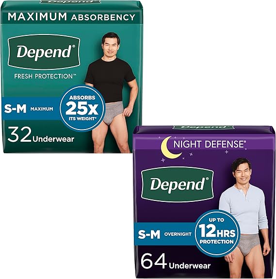 Amazon.com: Adult Incontinence Underwear Bundle: Depend Fresh ...