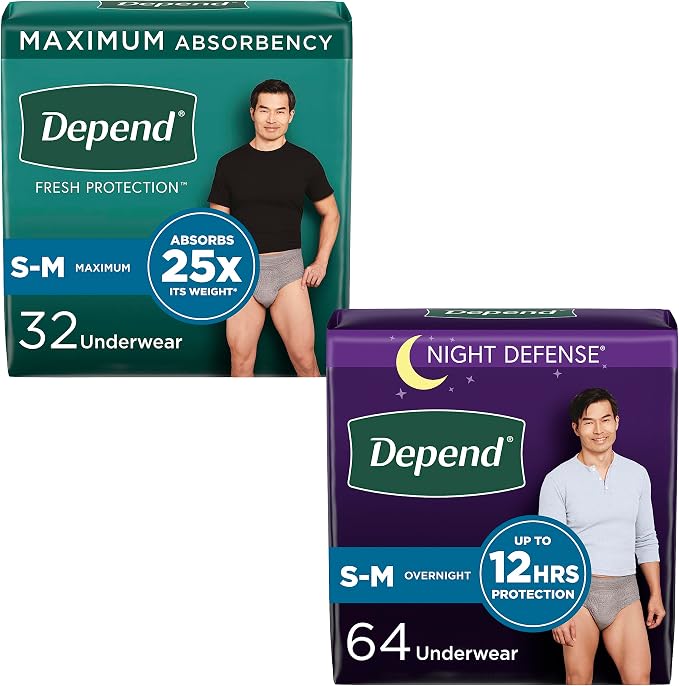 Amazon.com: Adult Incontinence Underwear Bundle: Depend Fresh ...