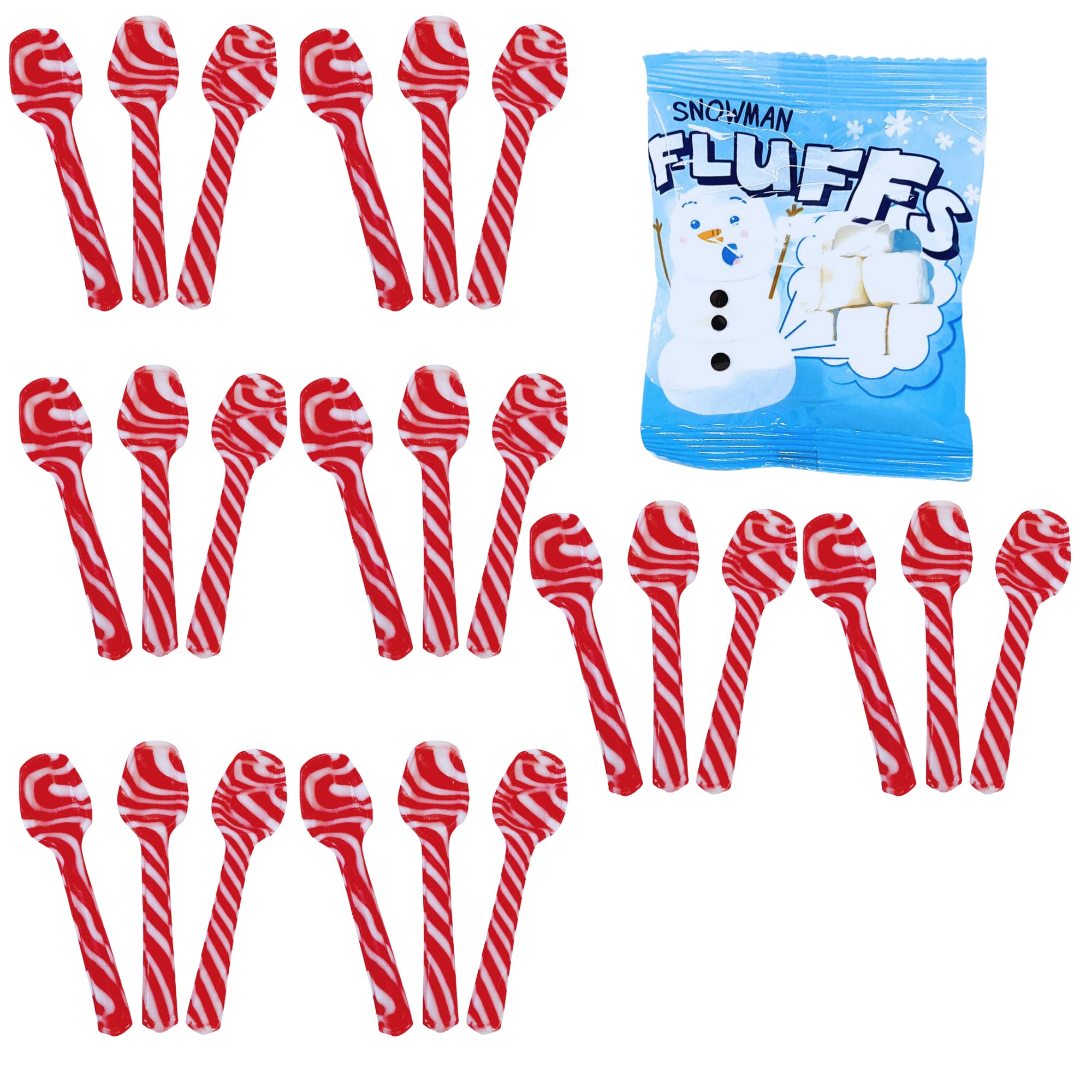 Amazon.com: P2P Peppermint Candy Cane Spoons Individually Wrapped Candy ...