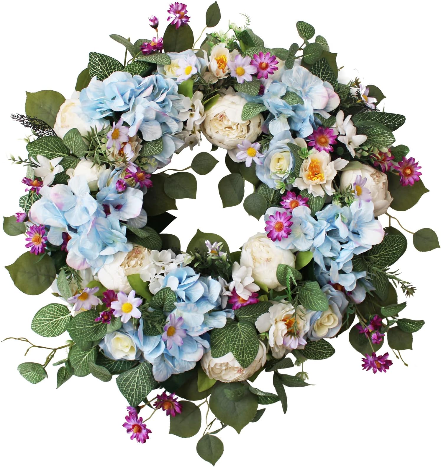 Amazon.com: 24 Inch Spring Summer Wreaths for Front Door, Spring Door ...