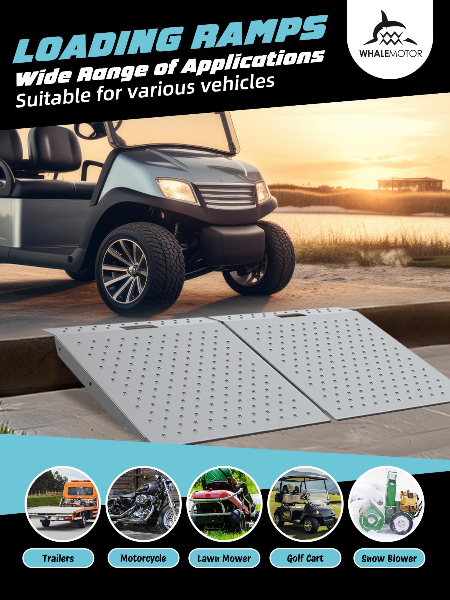 Snapklik.com : Shed Ramp 2PC, Loading Ramp For Riding Mower, 29" L X48 ...