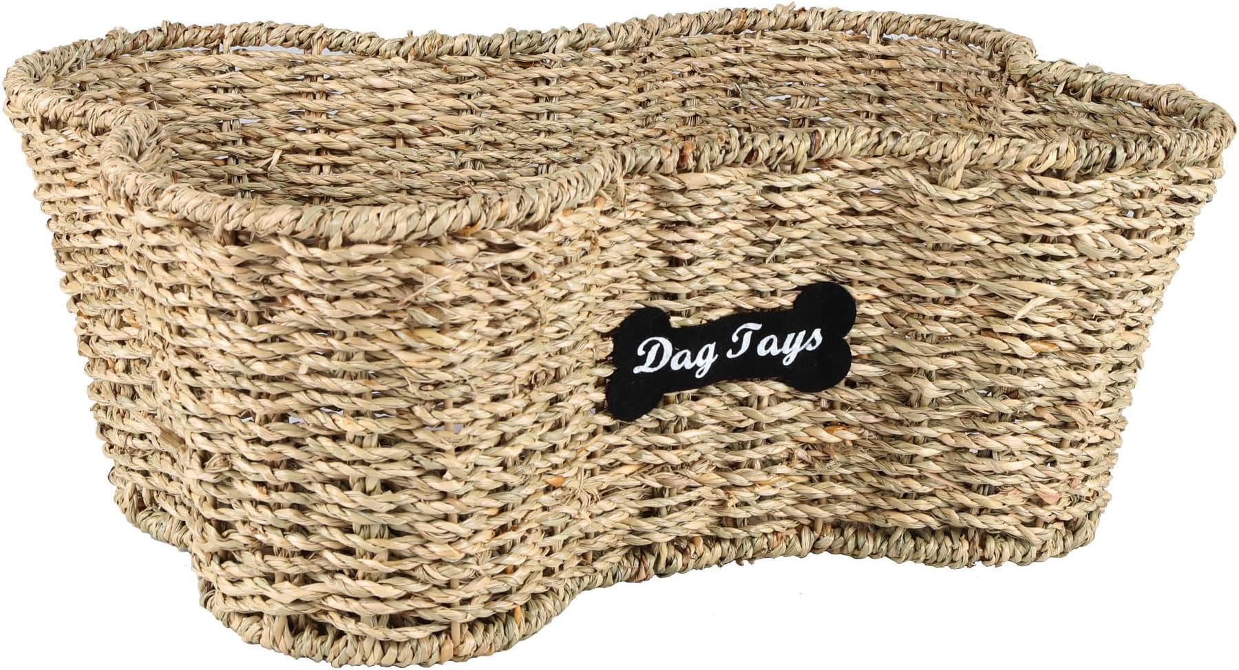Amazon.com: BBTO 2 Pcs Large Bone Shaped Basket for Dog Wicker Dog Toy ...