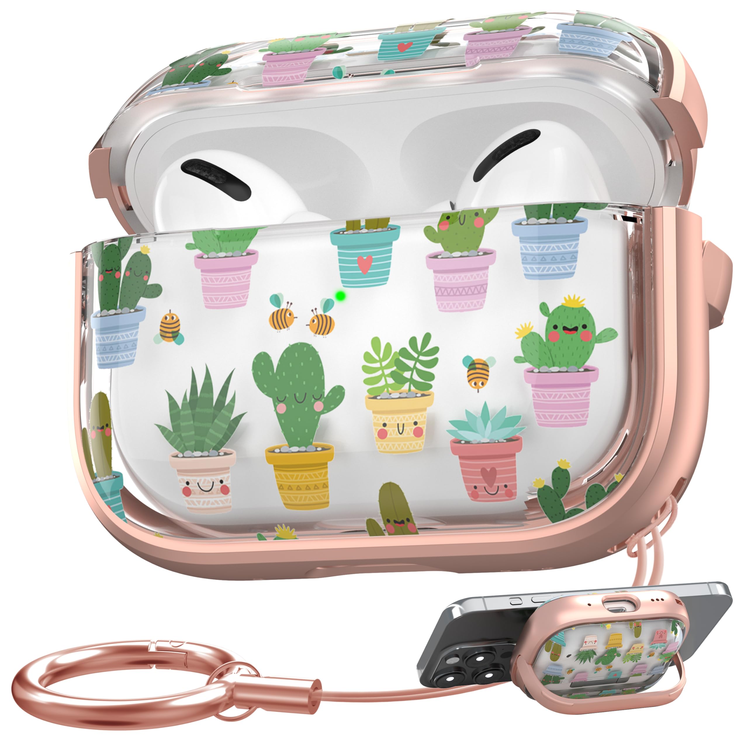 Amazon.com: Maxjoy for Airpods Pro 2nd/1st Generation Case with Lock, Clear Airpod Pro 2 Case ...