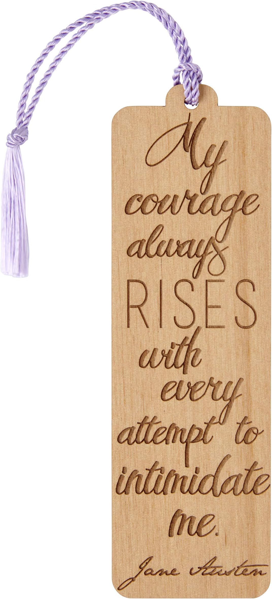 Amazon.com: Wood Bookmark - Jane Austen Pride and Prejudice Quote ...