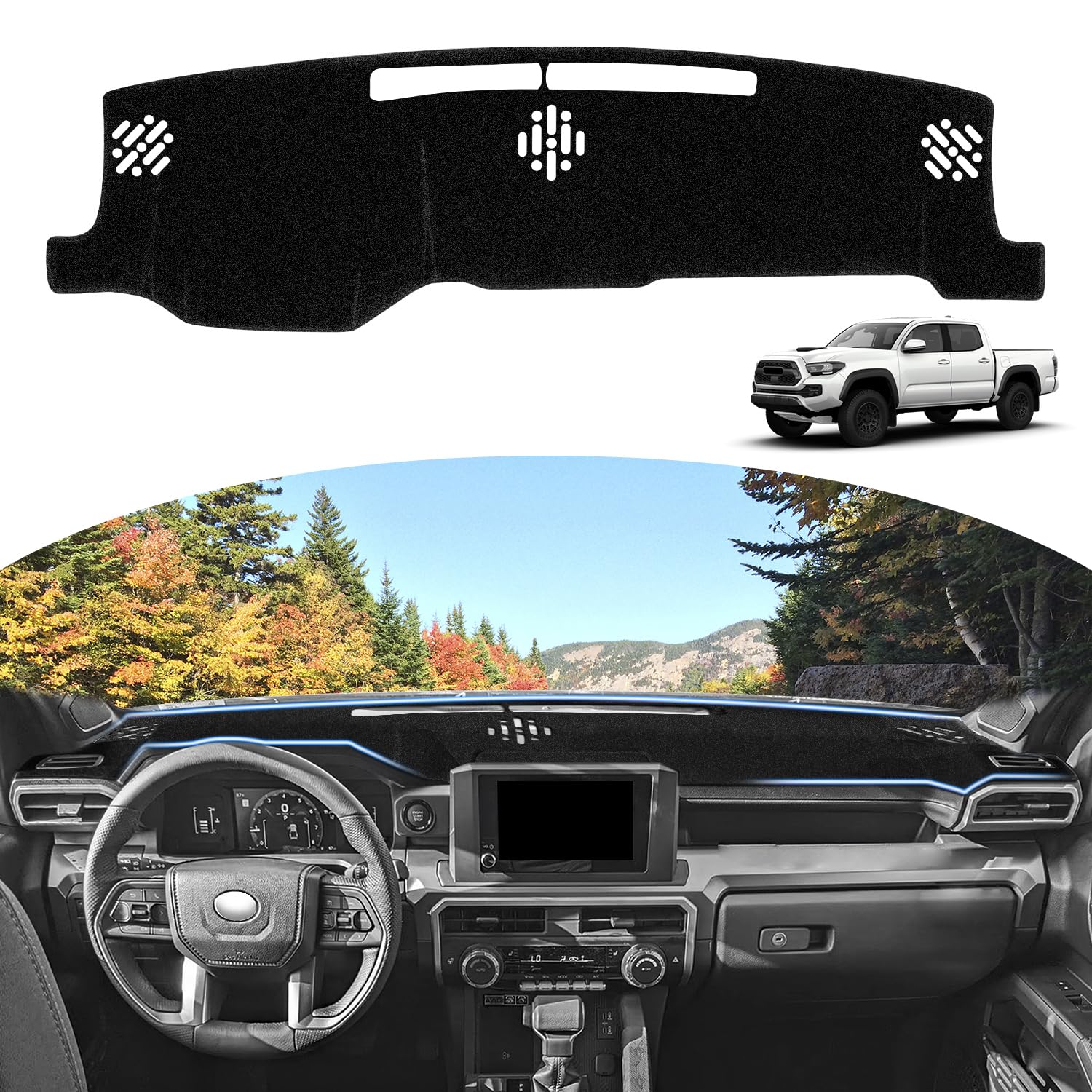 Snapklik.com : MOCHENT For Tacoma Accessories 2024 2025, Dash Cover ...