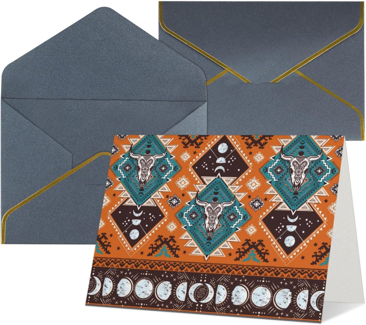 Amazon.com : Indian Tribal Aztec Geometric Thank You Cards With ...