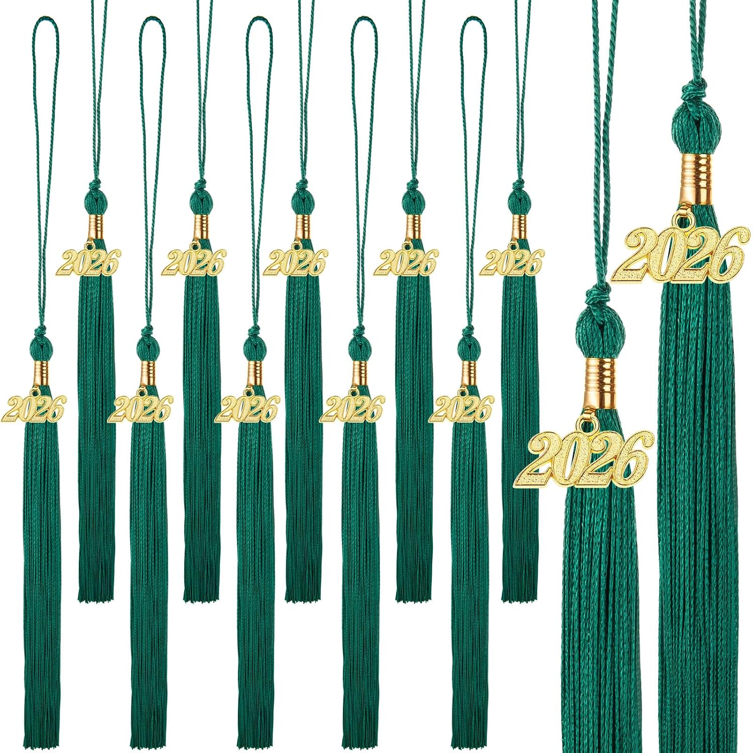 Amazon.com: 12-Pack Graduation Tassels with 2026 Year Charms ...